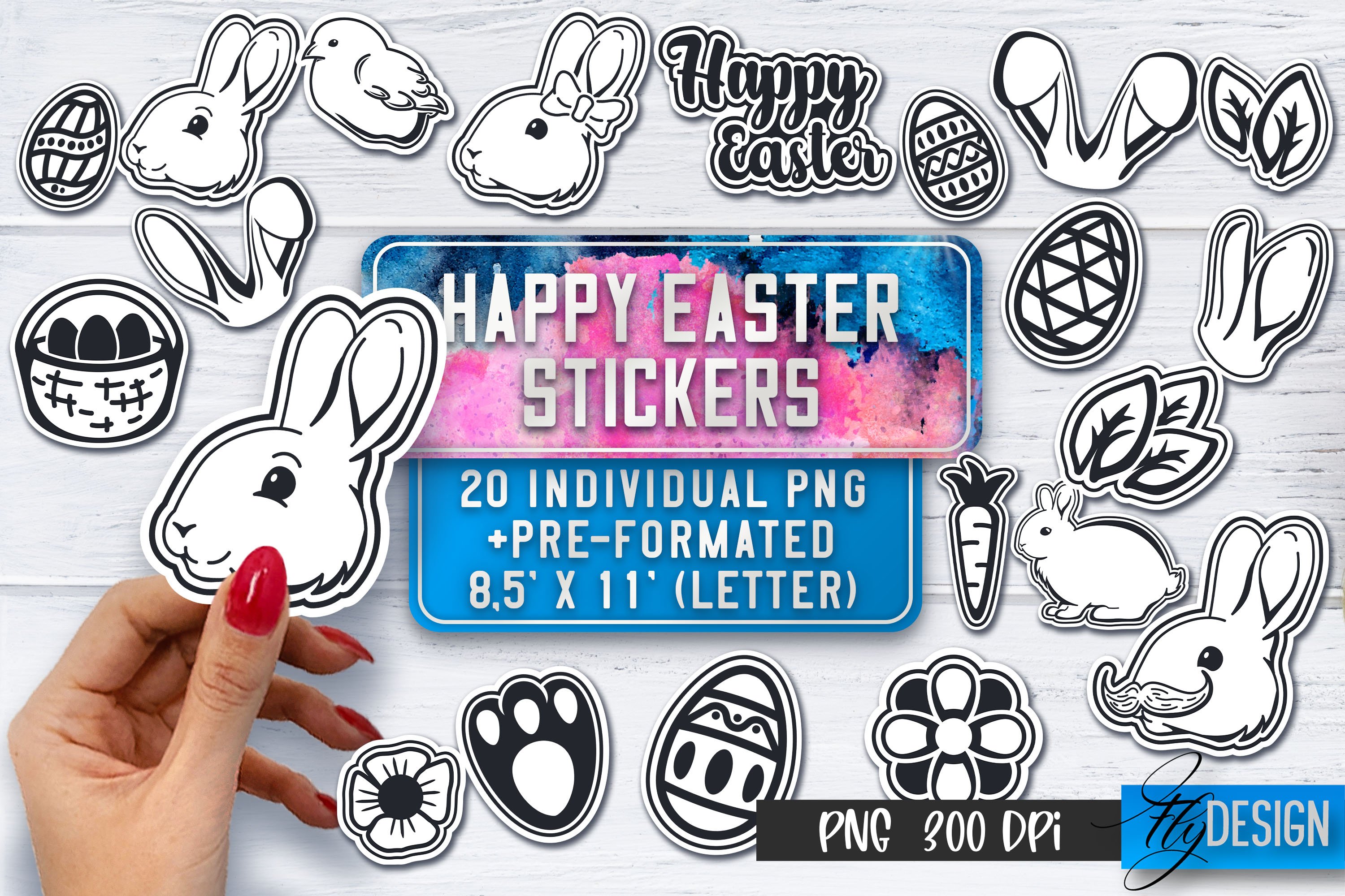 Easter Letter Stickers
