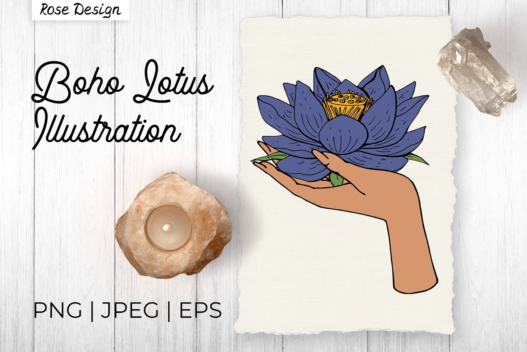 Blue Lotus Vector