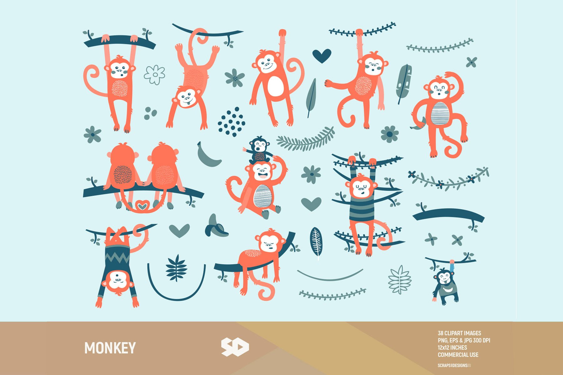 Monkey Clipart For Kids