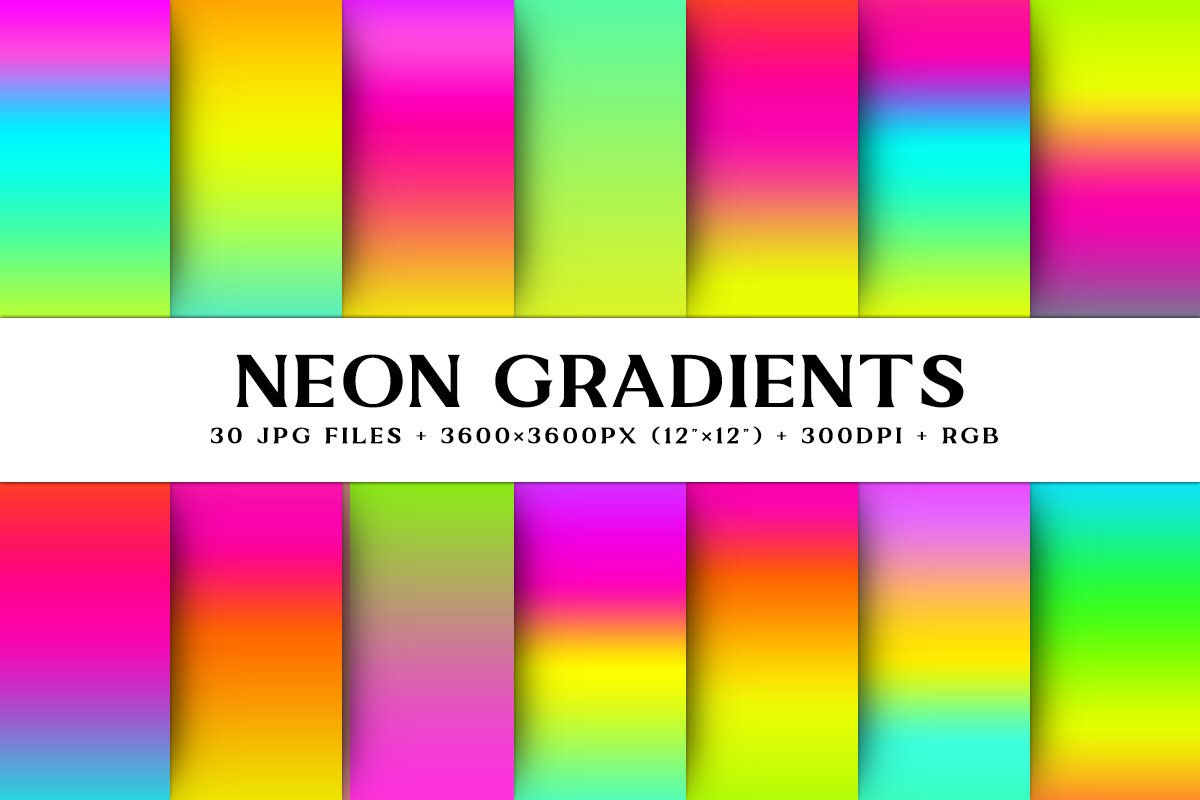 Bright Neon Colored Backgrounds