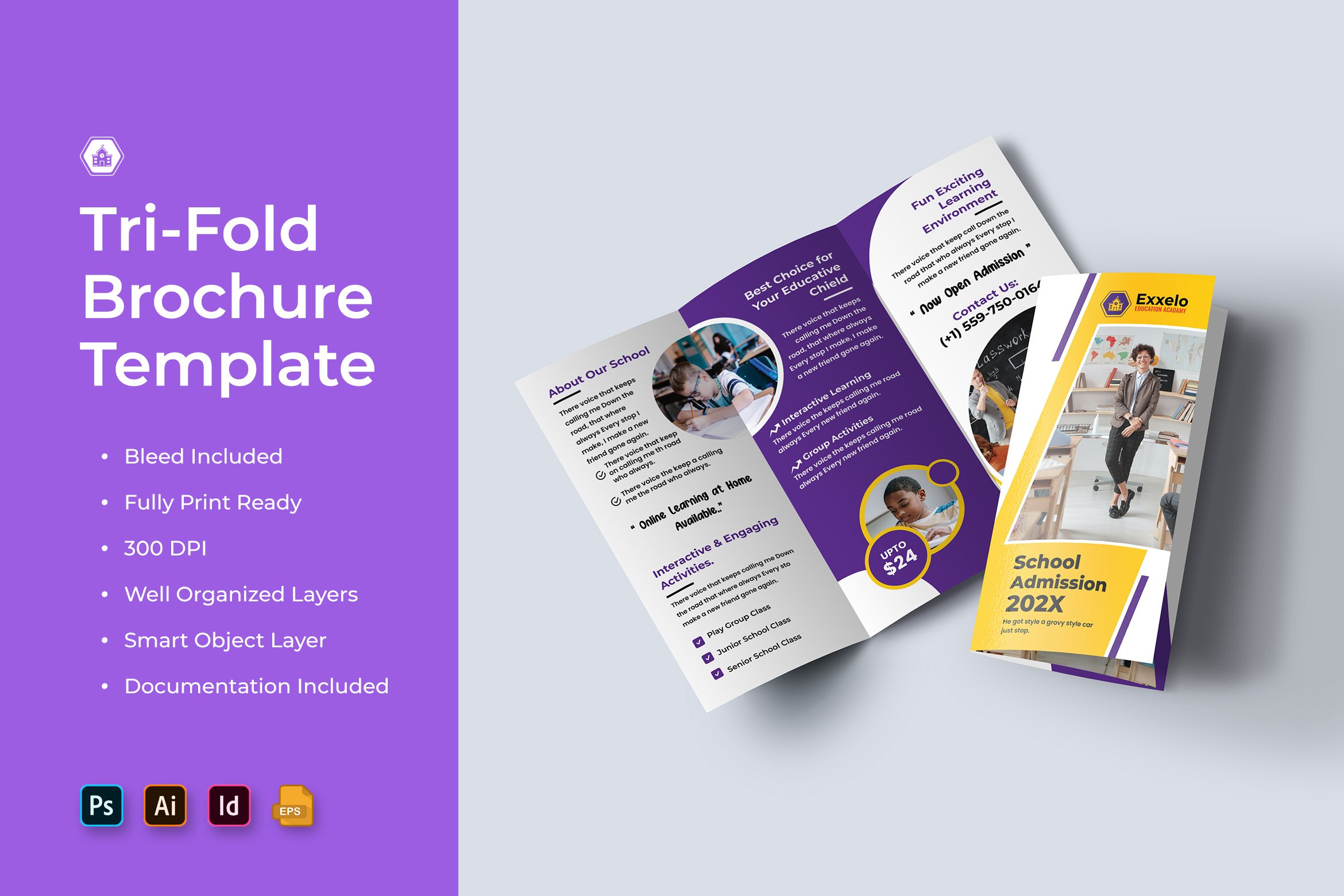 Powerpoint Brochure Template Tri Fold