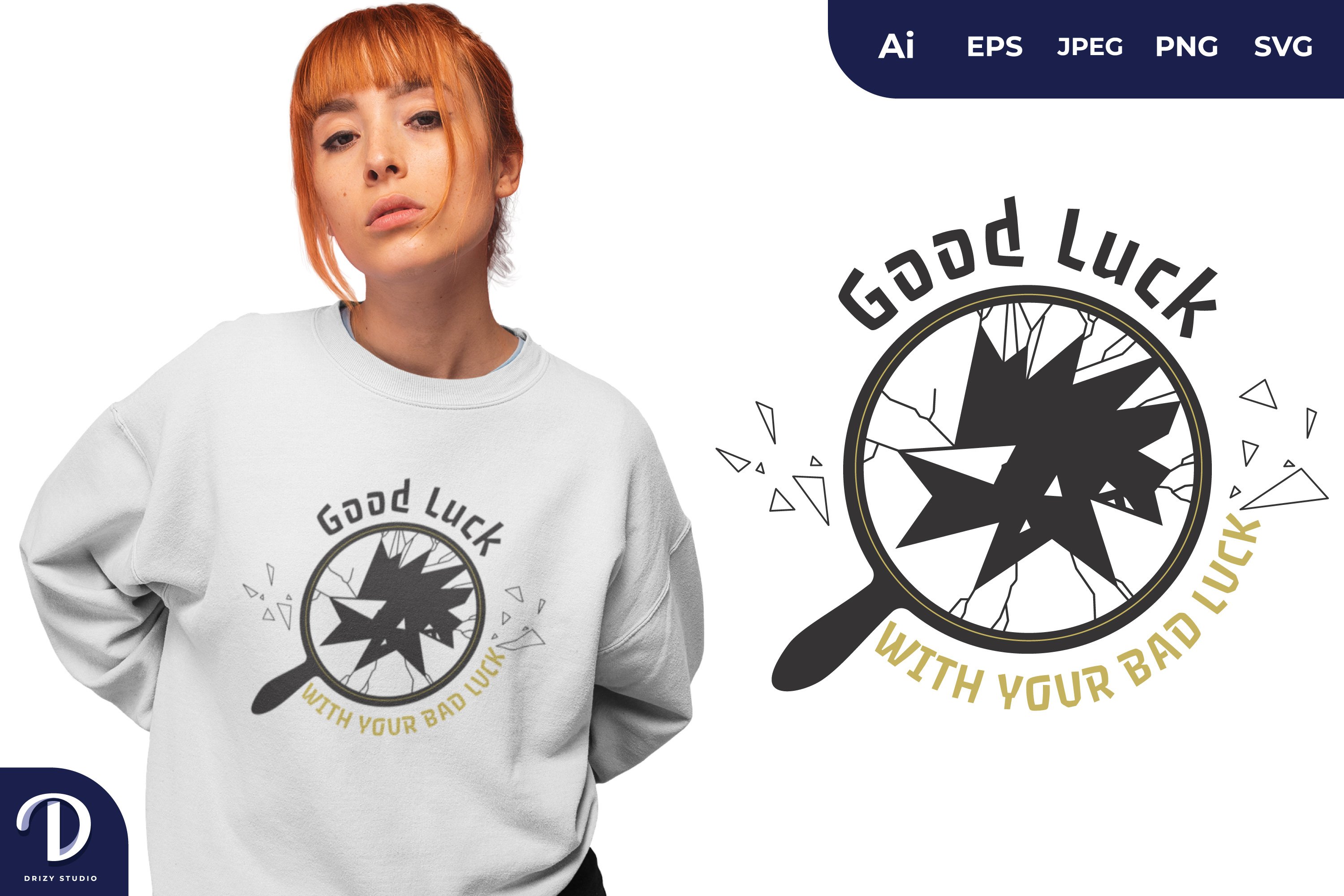 Bad Luck Illustrations for T-Shirt Design (1186668) | Illustrations ...