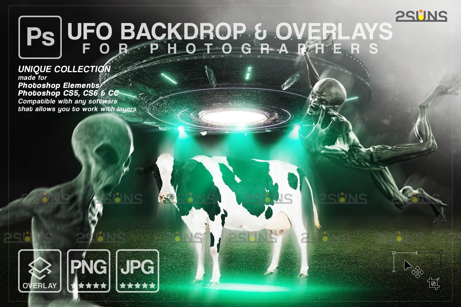 UFO overlays photoshop, Cow png, Alien photo overlays (1637867 ...