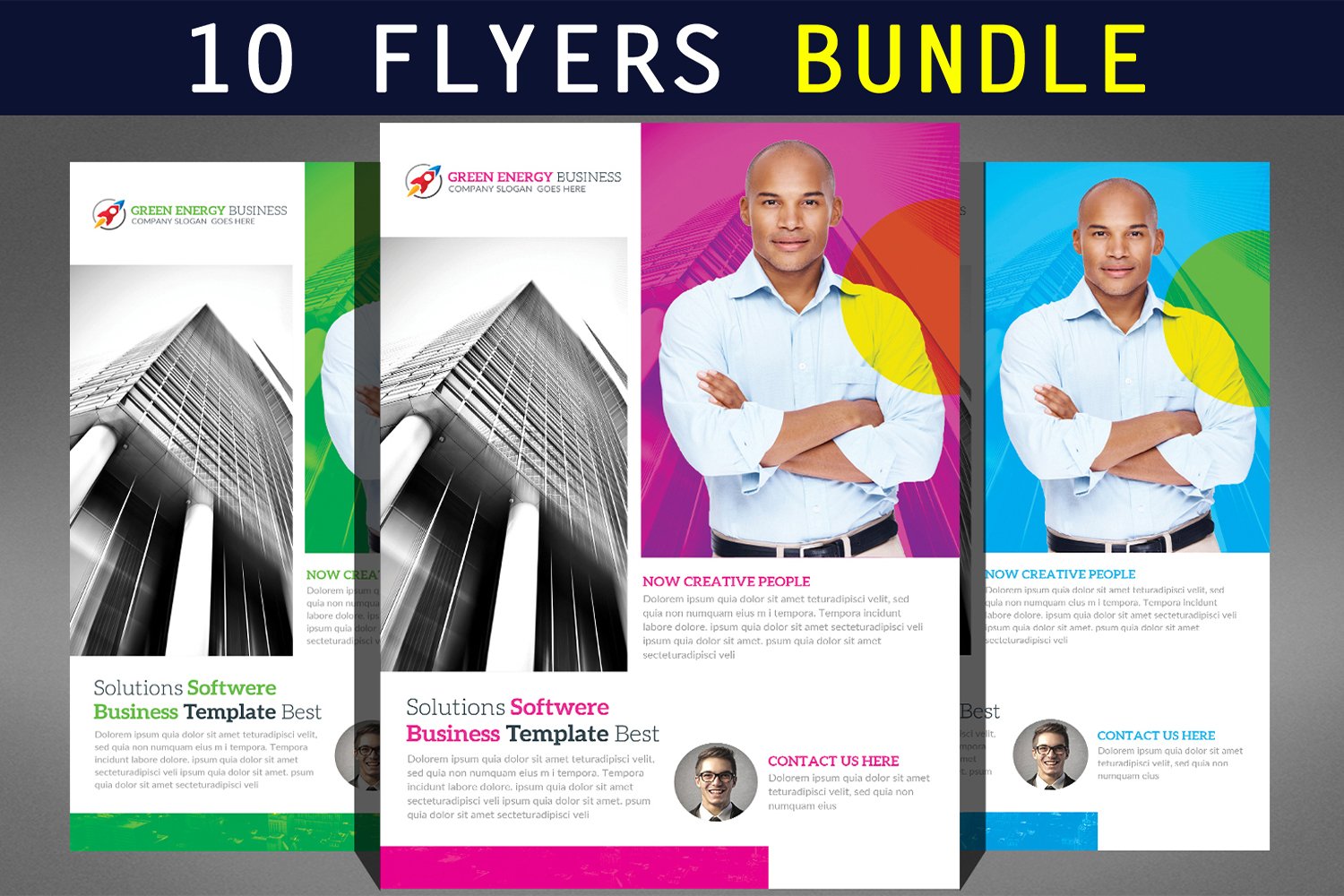 Corporate Business Promotion Flyer Bundle (2177983) | Flyers | Design ...