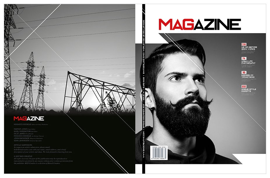 Magazine Template InDesign 15 (300845) | Magazines | Design Bundles