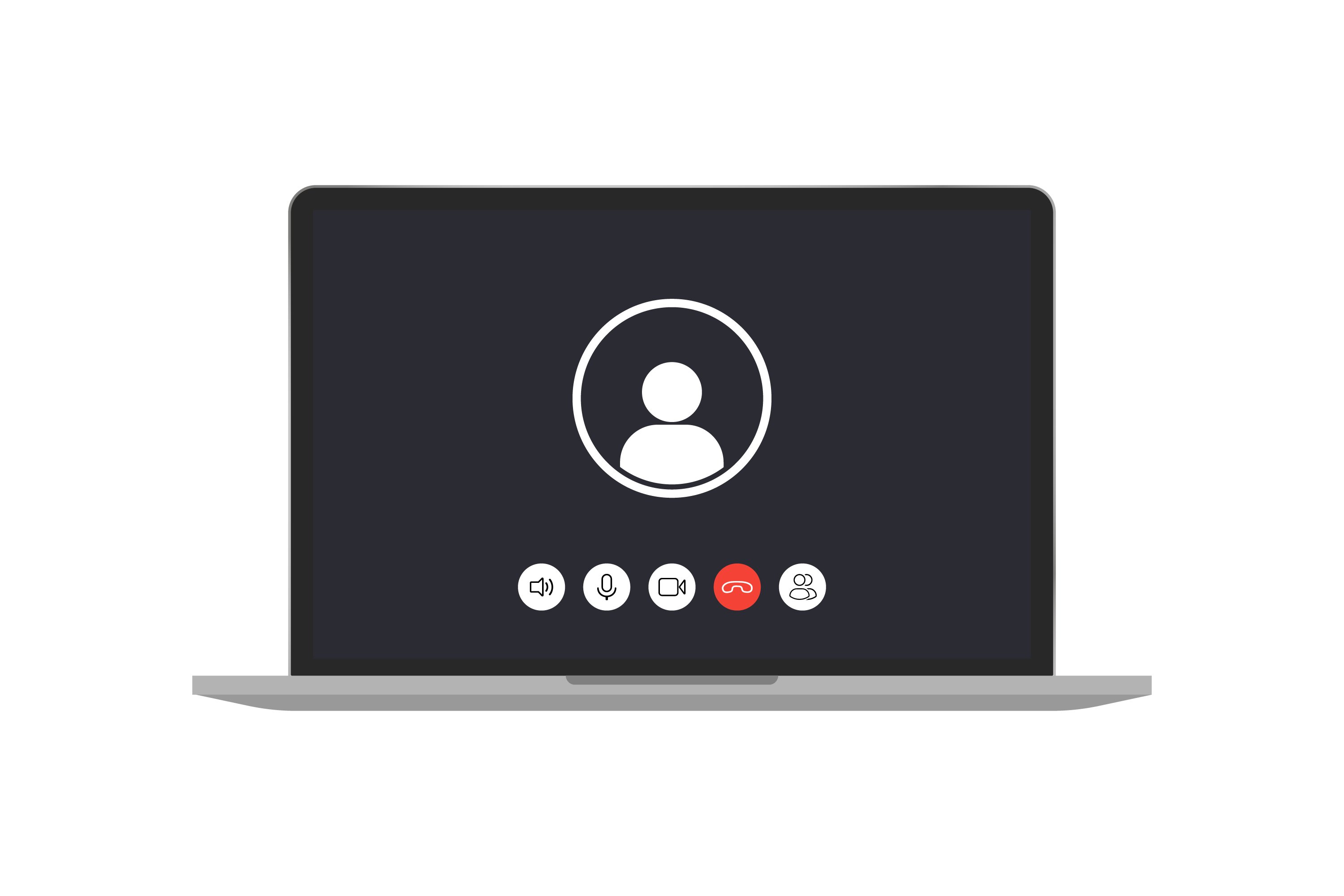 Video call in your laptop (914086) | Vectors | Design Bundles