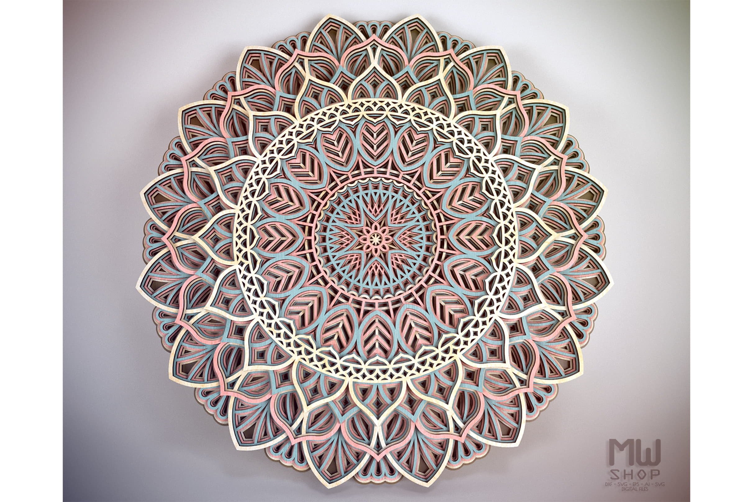 M17 - Multilayer Mandala Pattern for cutting machines (578825) | Laser ...