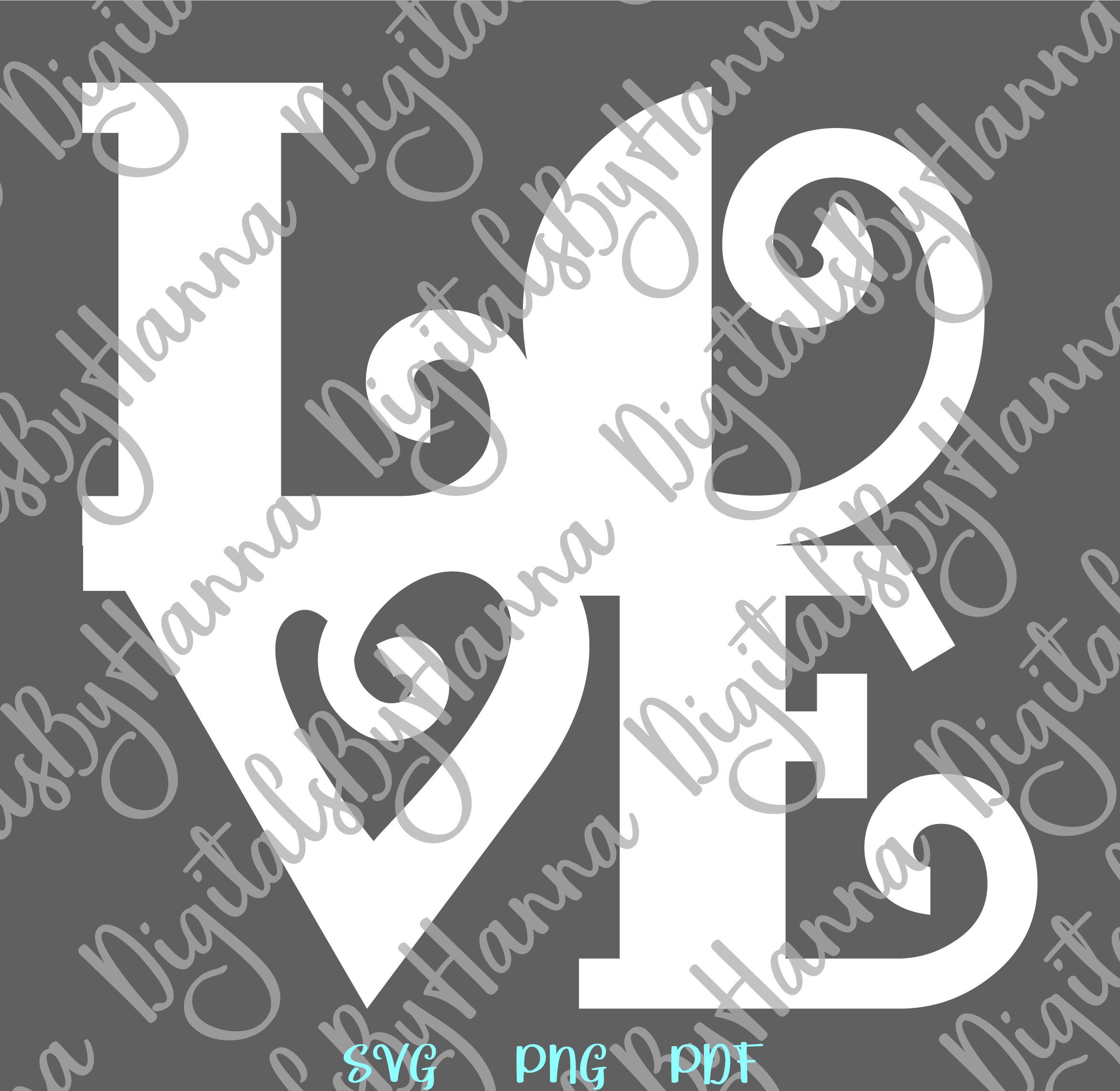 Love Sign Home Decor Print & Cut PNG SVG DXF PDF JPG Files (418522 ...