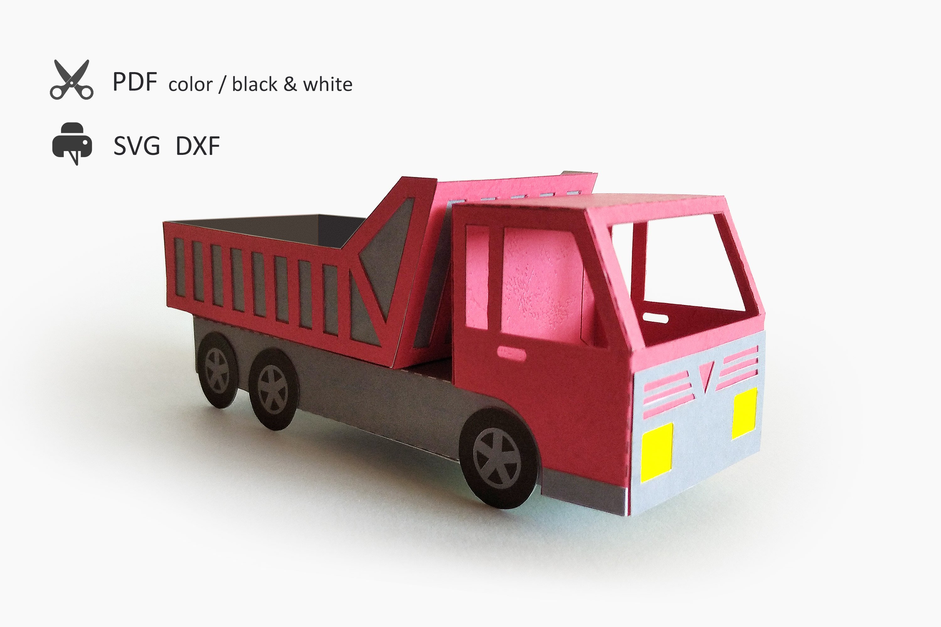 Dump Truck Template Printable