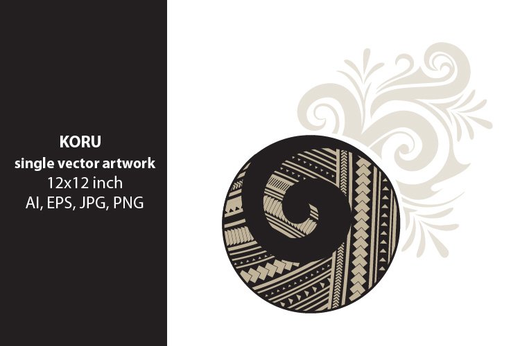 Koru, Maori symbol (939235) | Illustrations | Design Bundles