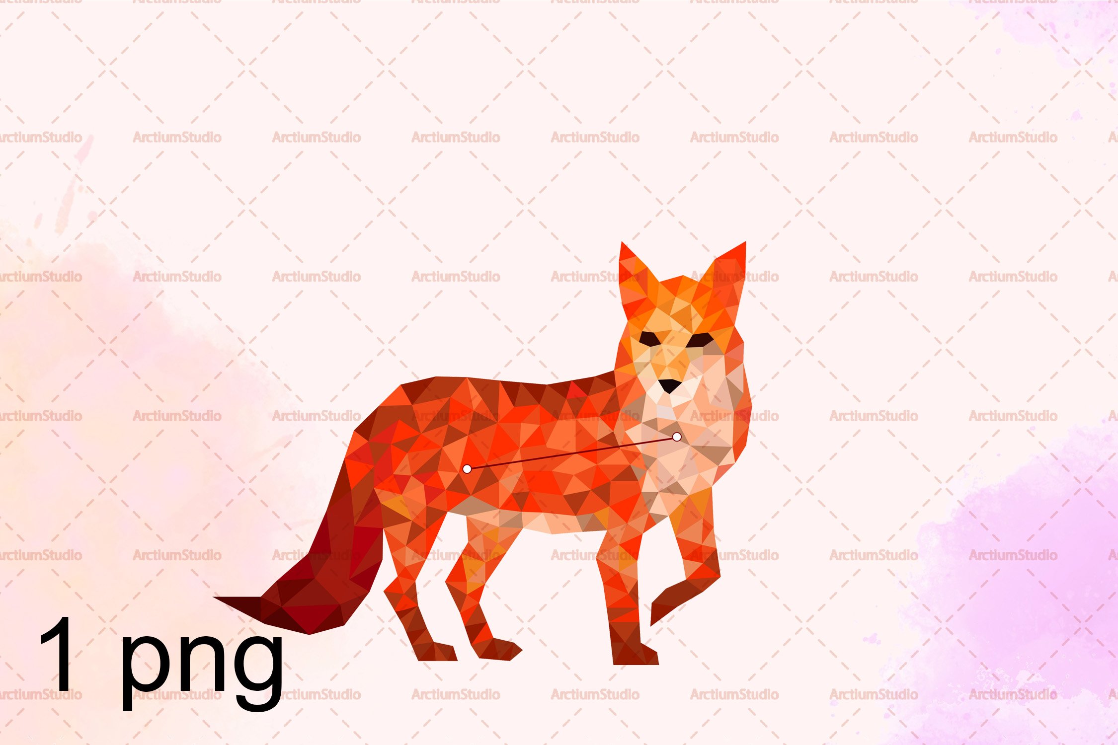 Vulpecula the little fox stars constellation animal art (1367335 ...