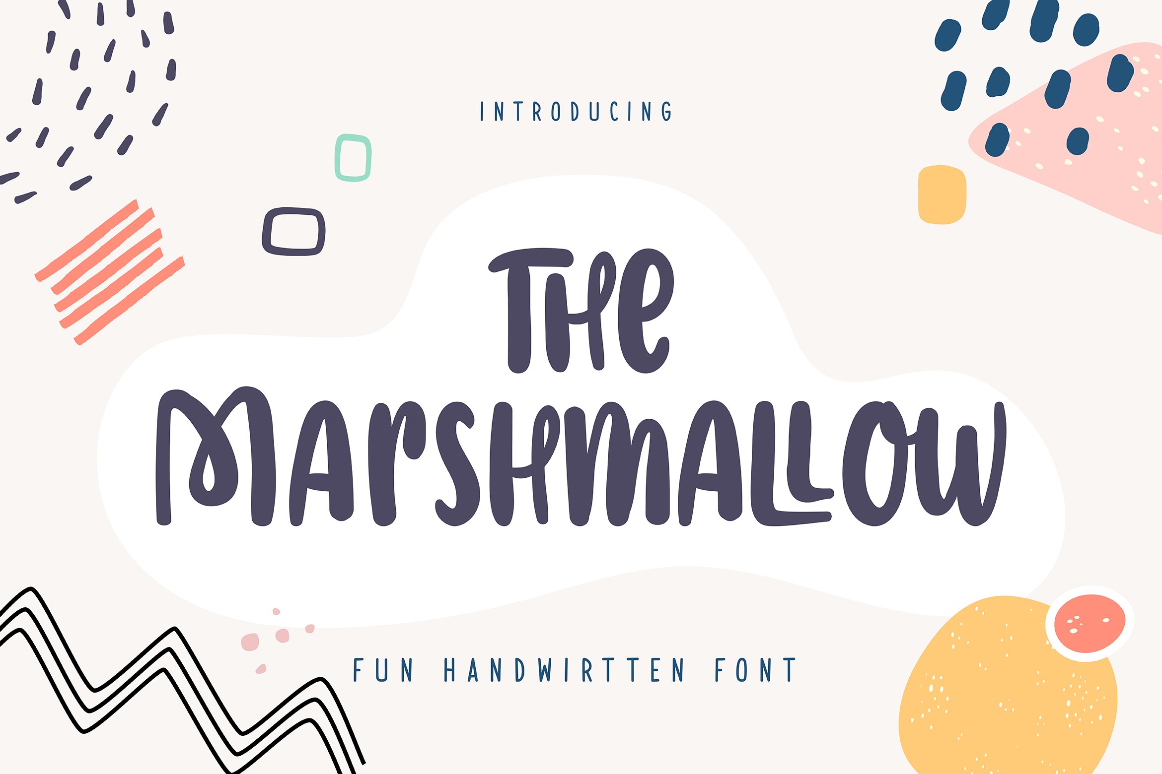 The Marshmallow | Fun Handwritten Font (845821) | Fancy | Font Bundles