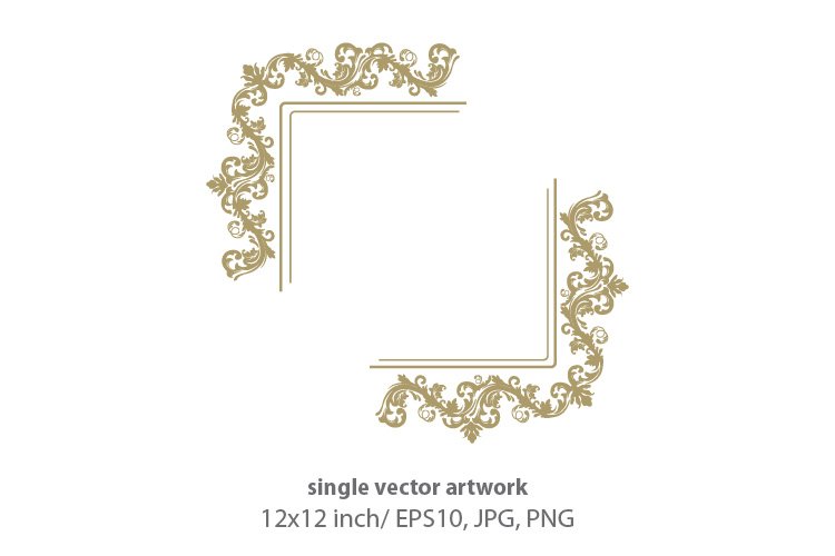 Royal Monogram Logo Frame, damask ornate label emblem vector (762417 ...