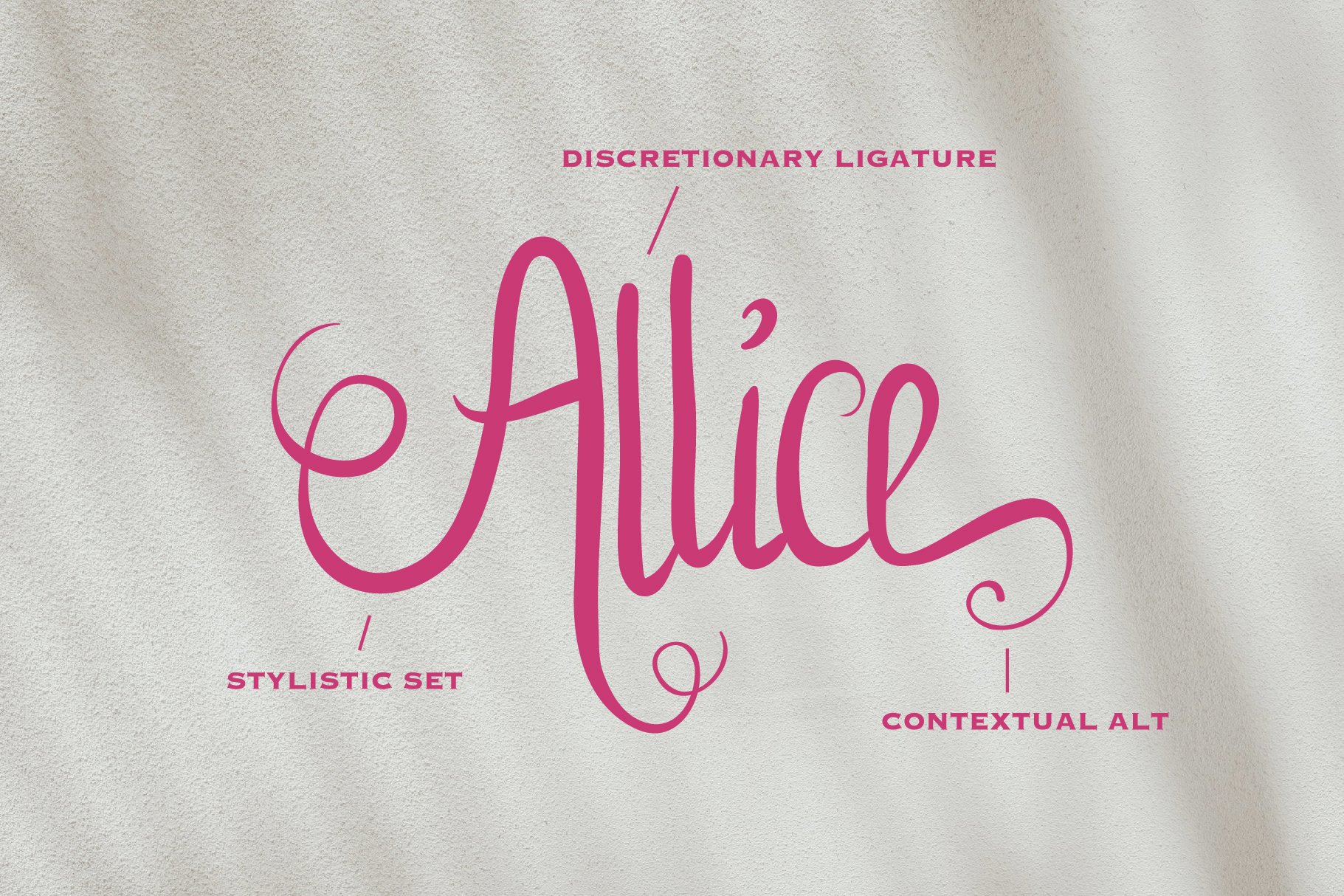 Allice Lovely Typeface & Extras (259639) | Script | Font Bundles