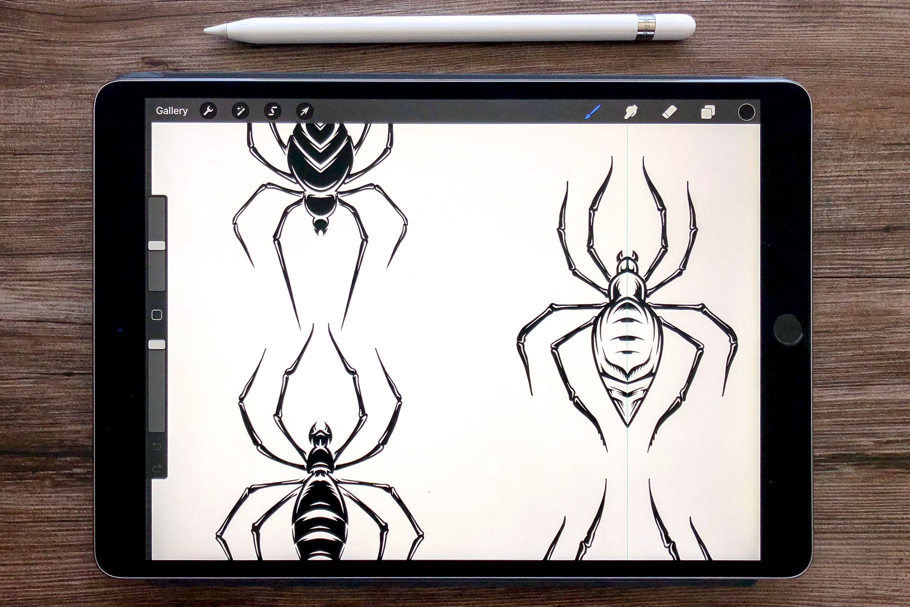 Spooky Spiders Hand-drawn Halloween Art Pack - Vector & PSD (142607 ...