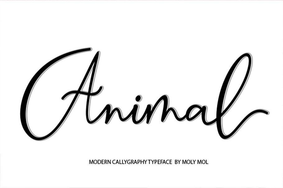 Animal Script (750800) | Calligraphy | Font Bundles