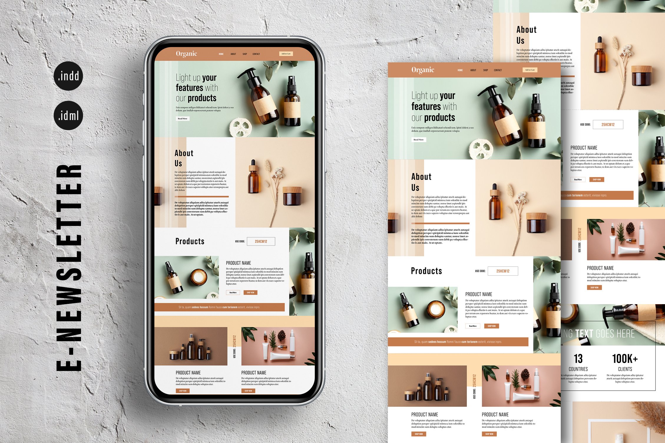 E-Newsletter Layout (1831612) | Templates | Design Bundles
