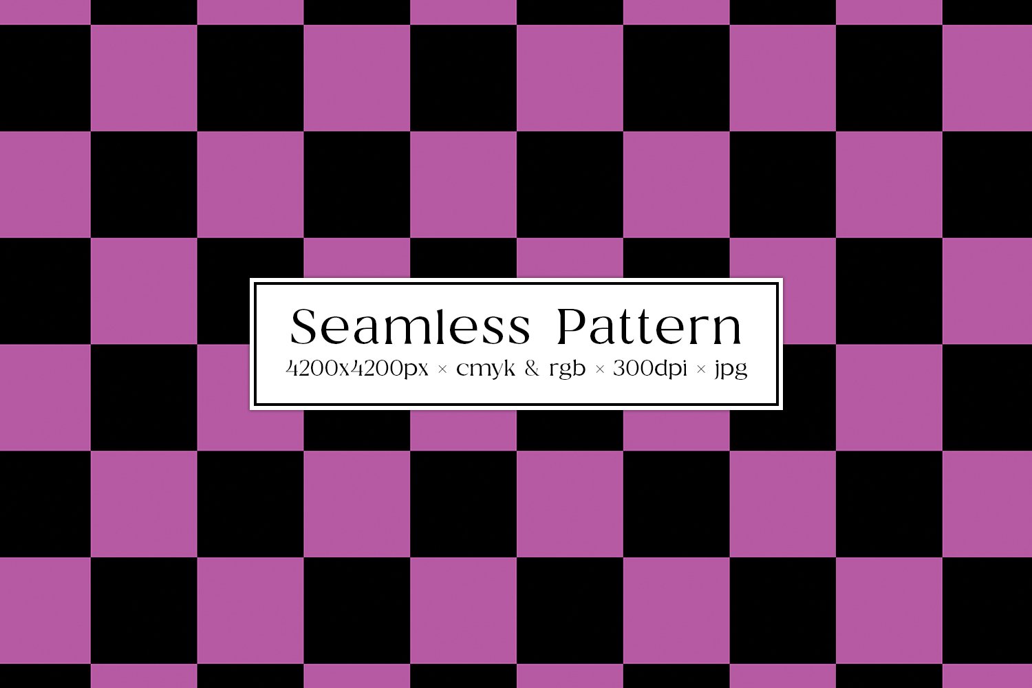 Pink And Black Checkers