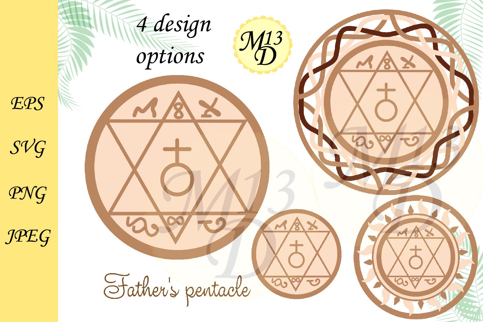 Magic symbols of the witch. Tattoo alchemy and esotericism