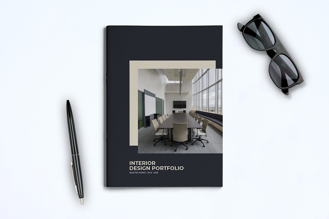 Interior Design Portfolio Template Indesign | Cabinets Matttroy