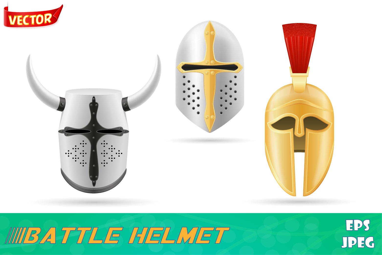 battle helmet medieval stock vector illustration