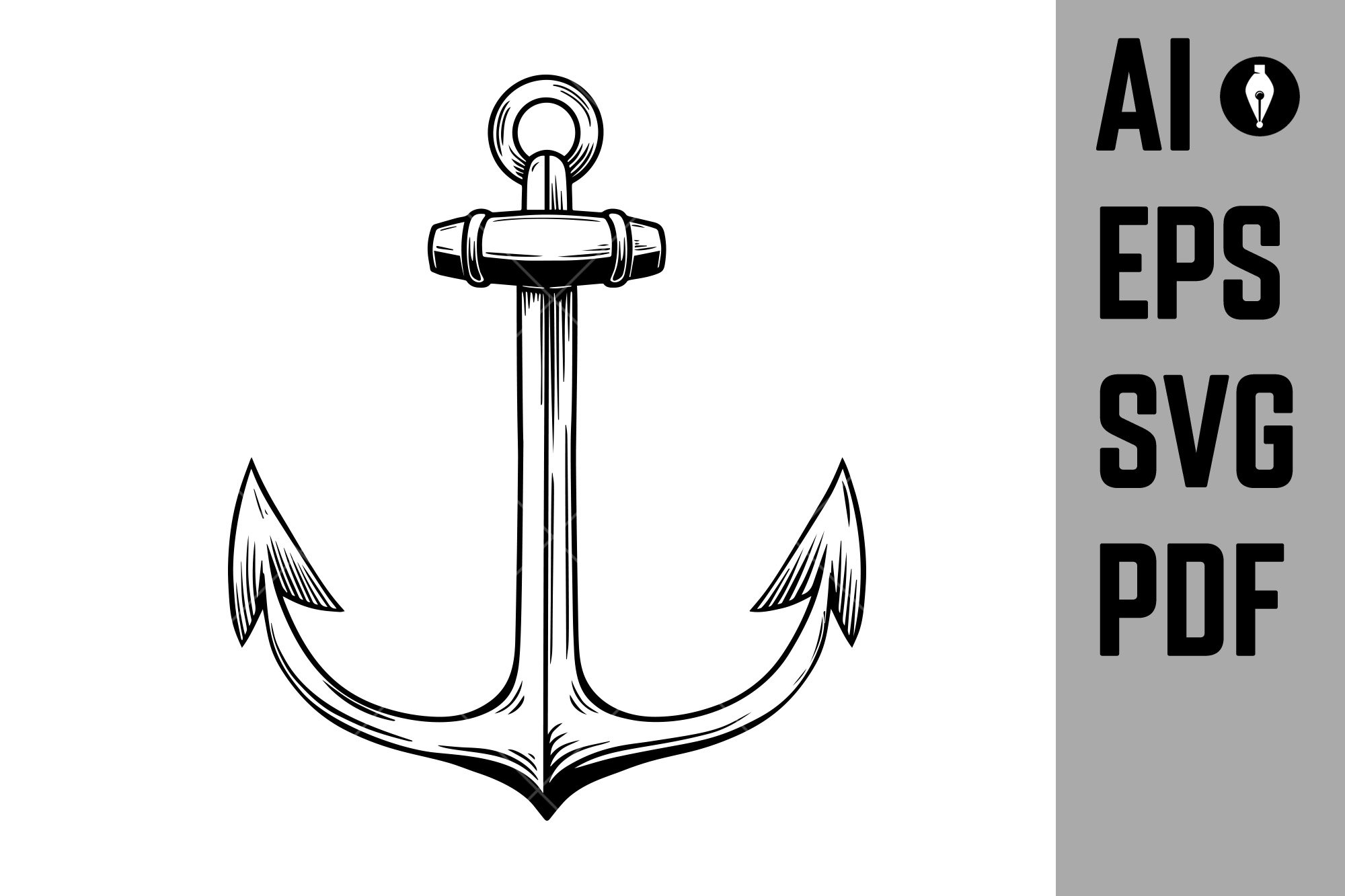 Navy Anchor Drawing