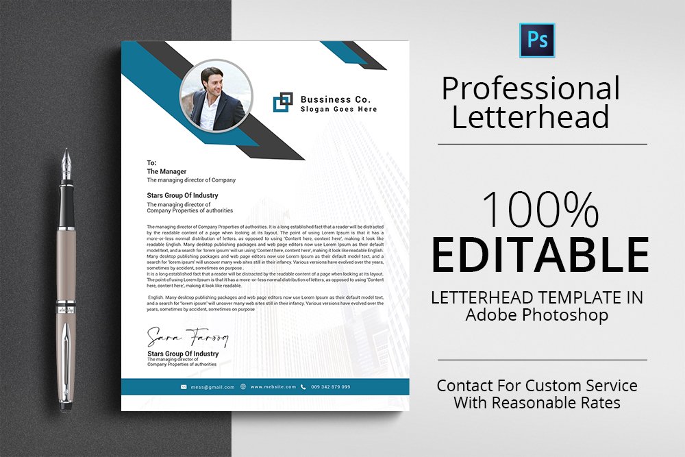 Letterhead Design Psd