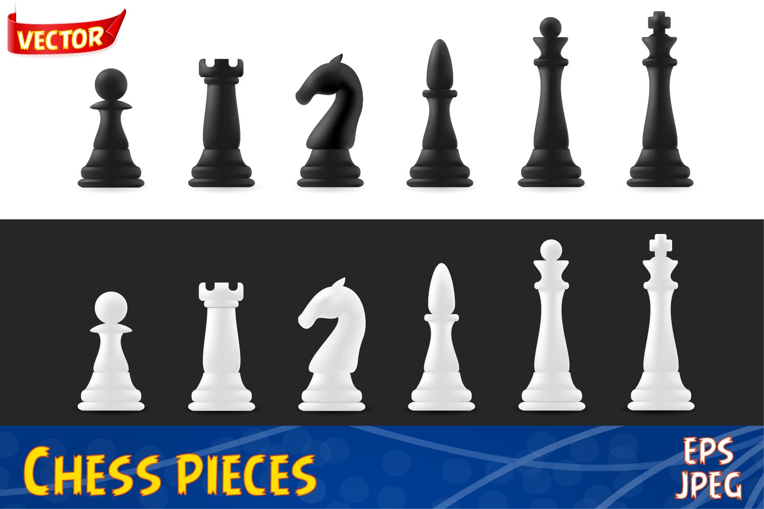 chess pieces vector illustration (2243622) | Vectors | Design Bundles