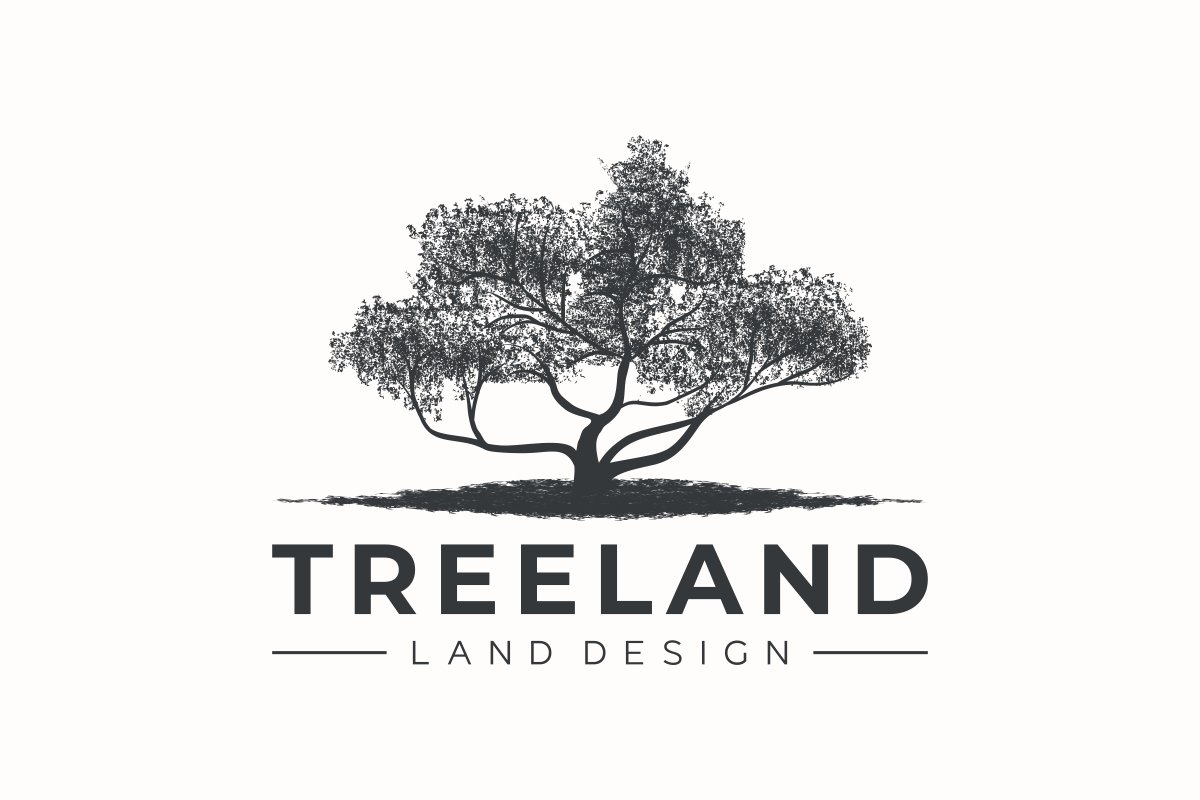 Vintage Tree Logo Black Tree Logo Design Vintage Art Symbol Vector