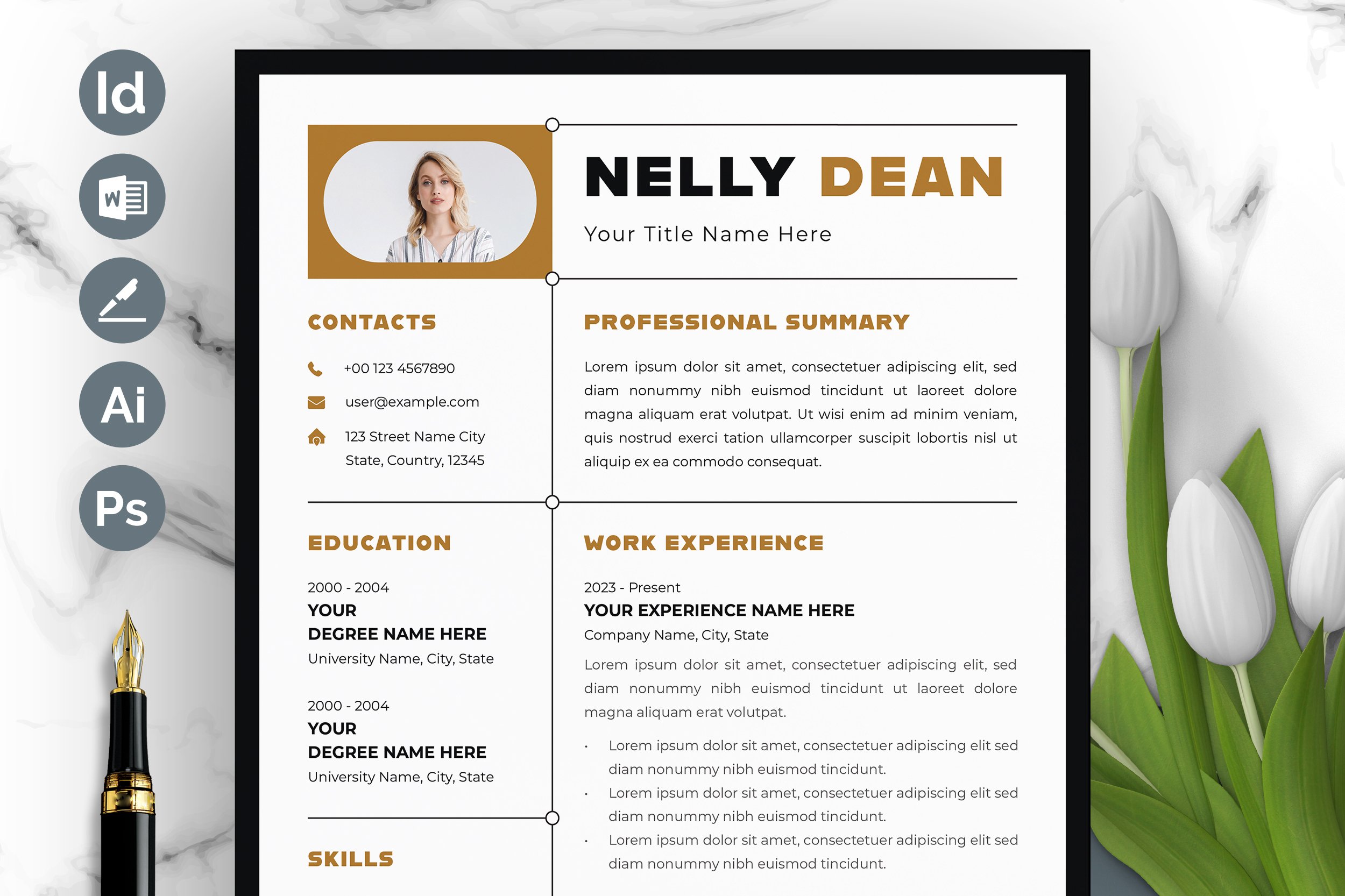 Modern Resume Template Free Download