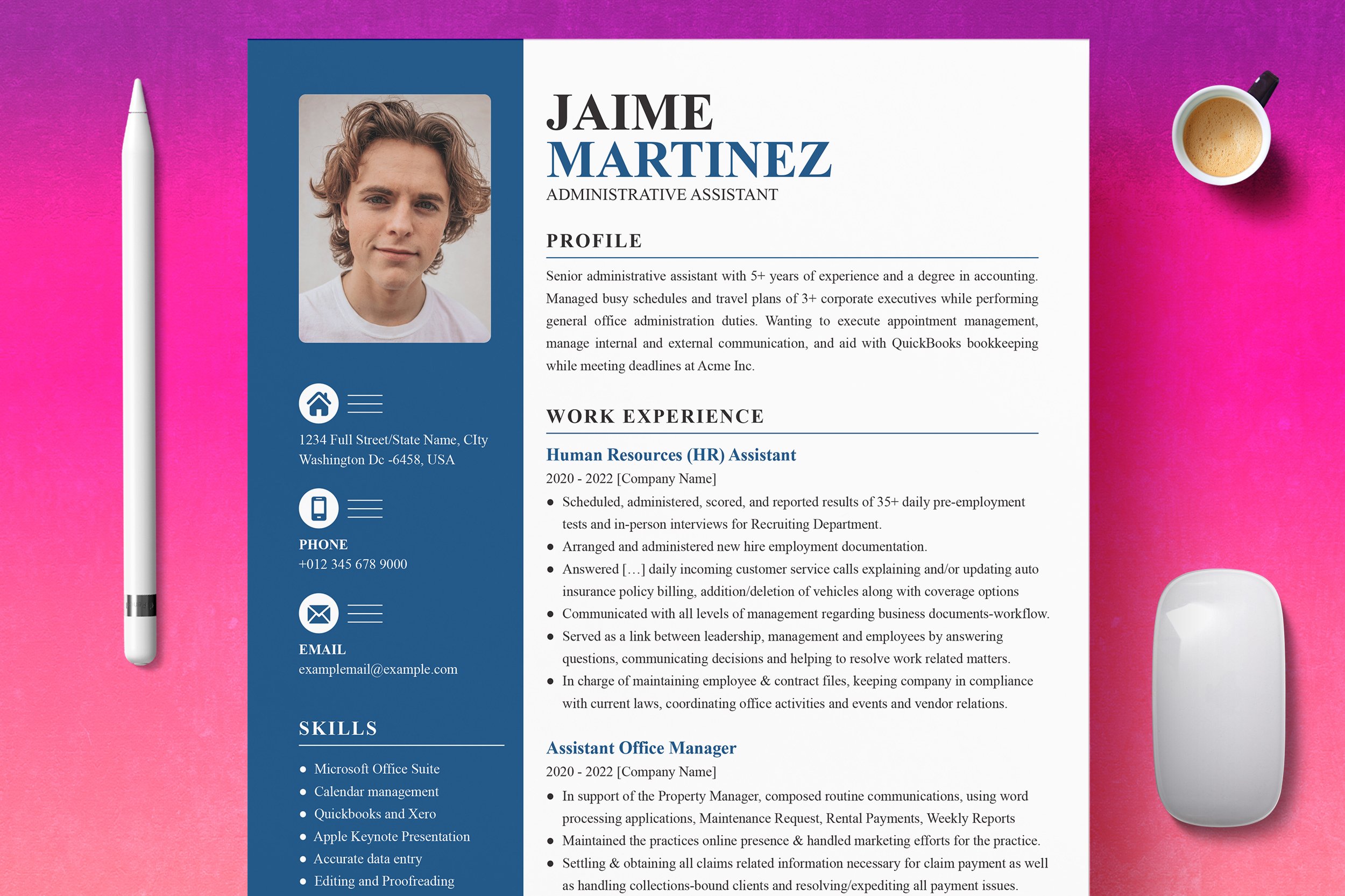 2020 Ms Office Cv Template Cv Format Professional Resume