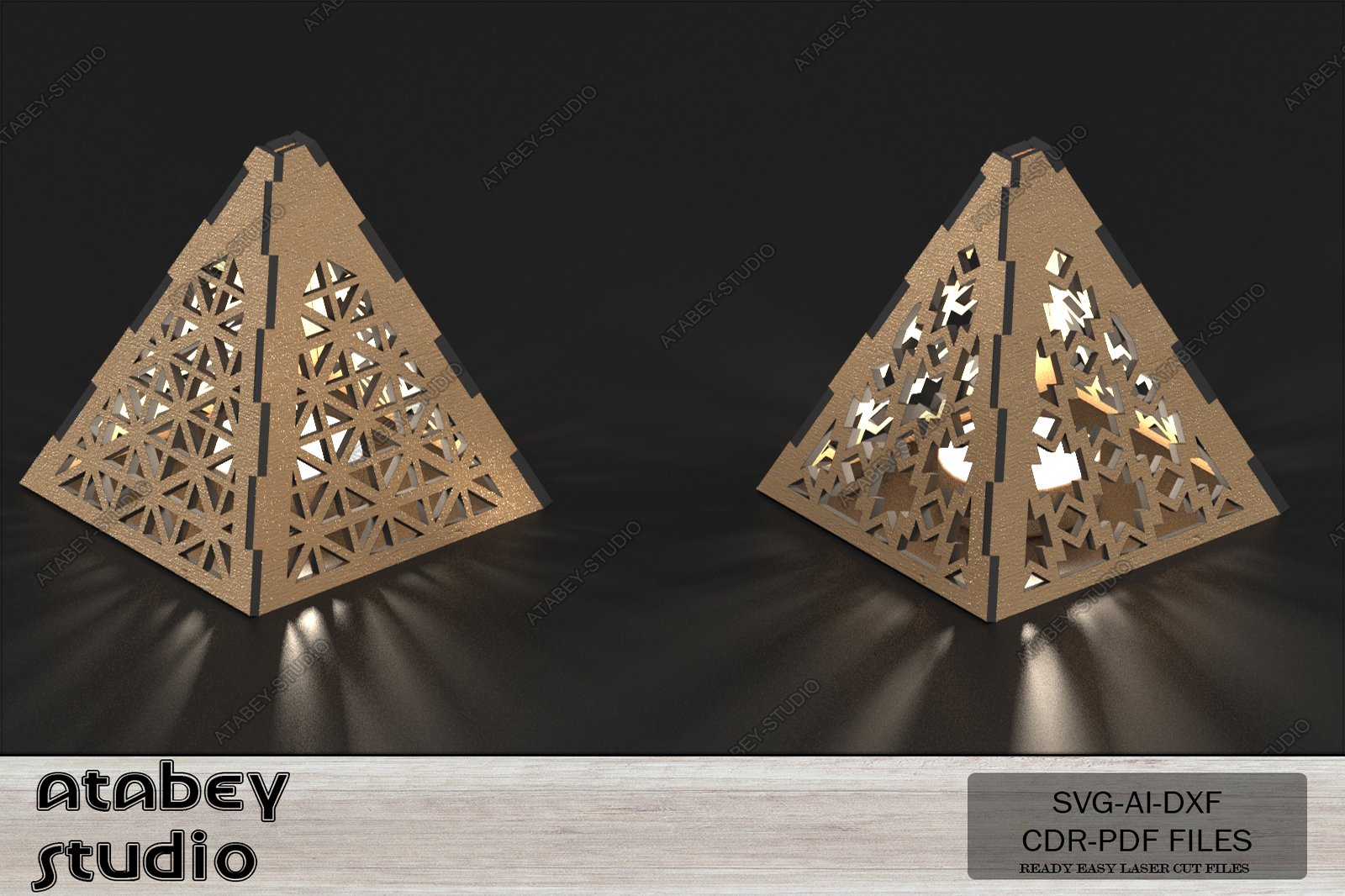 Pyramid Laser Cut Templates Classic Custom 3d Laser Engraving Egyptian