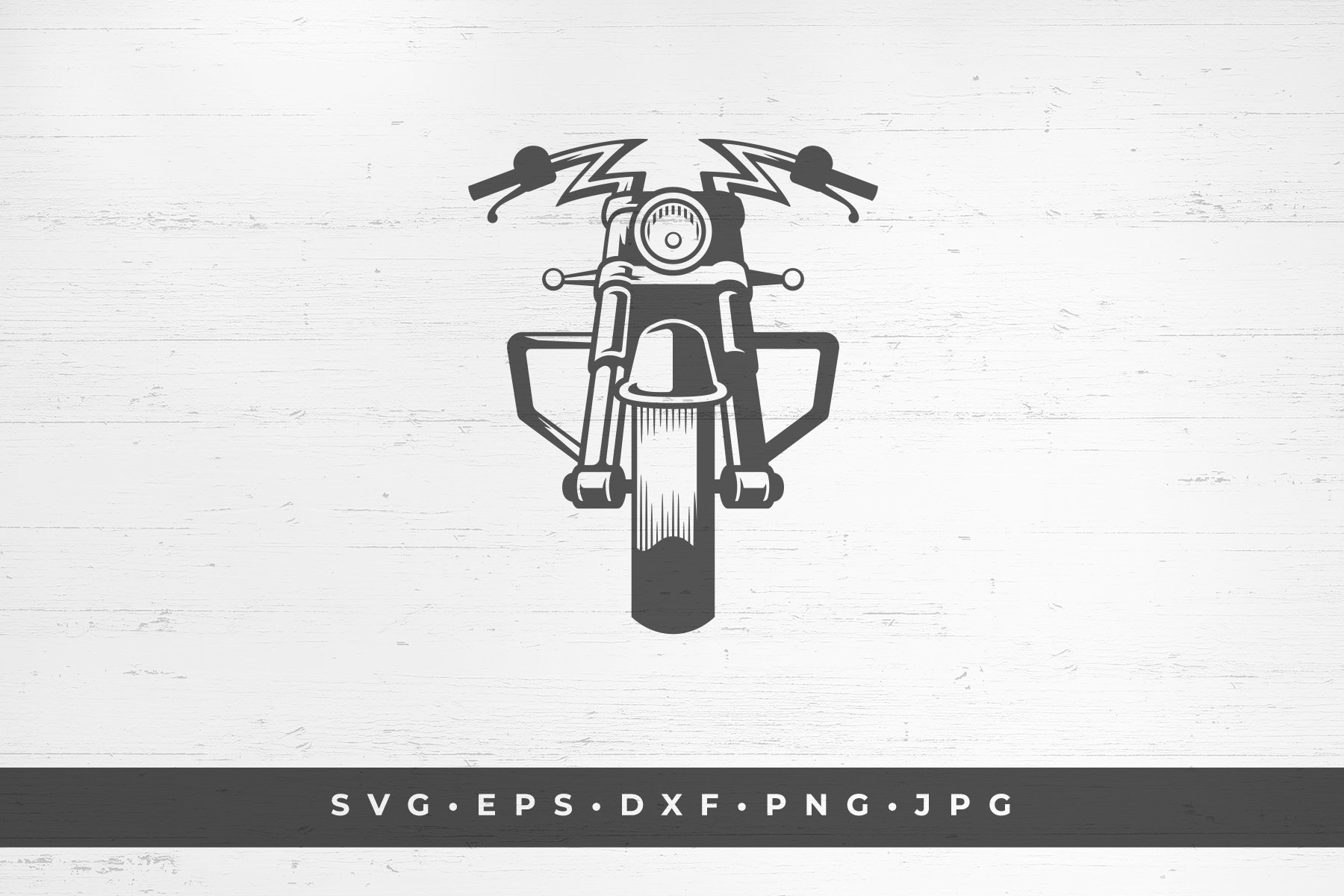 Motorbike Front View Drawing
