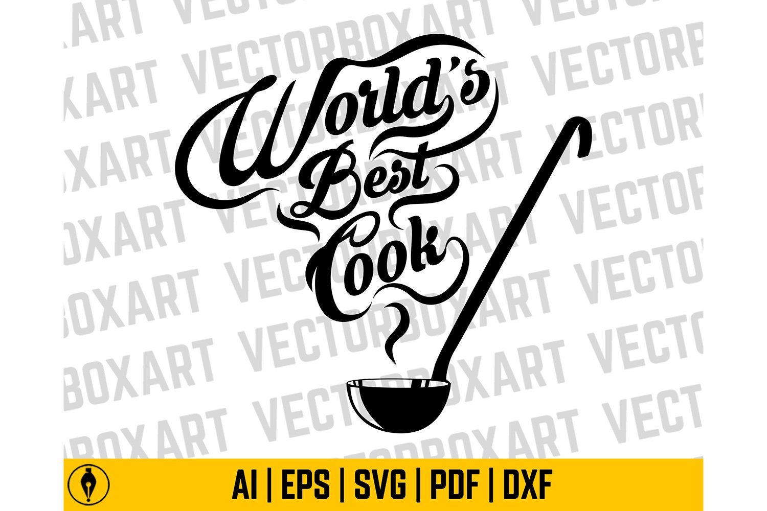 World best cook. Best Cook eps, ai, svg, pdf, dxf.Lettering (1454830 ...