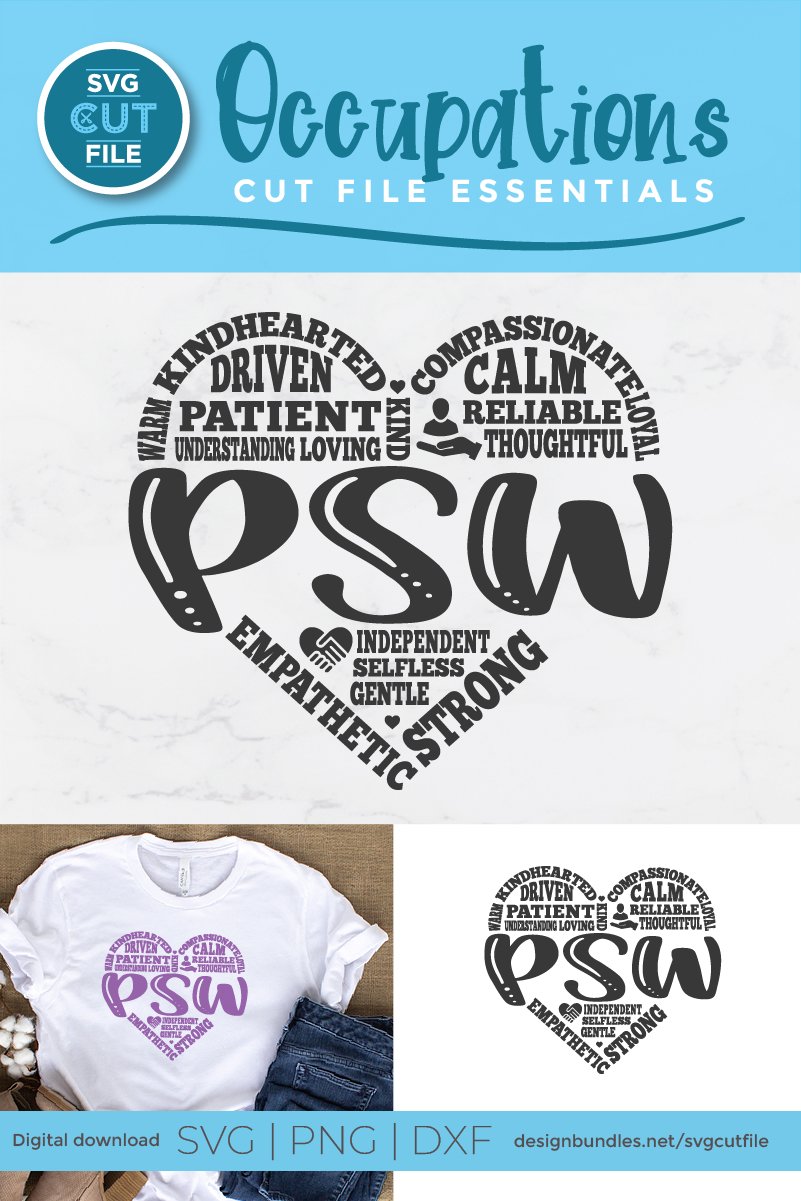 Personal support worker svg - a PSW svg for crafters (576679) | Cut ...