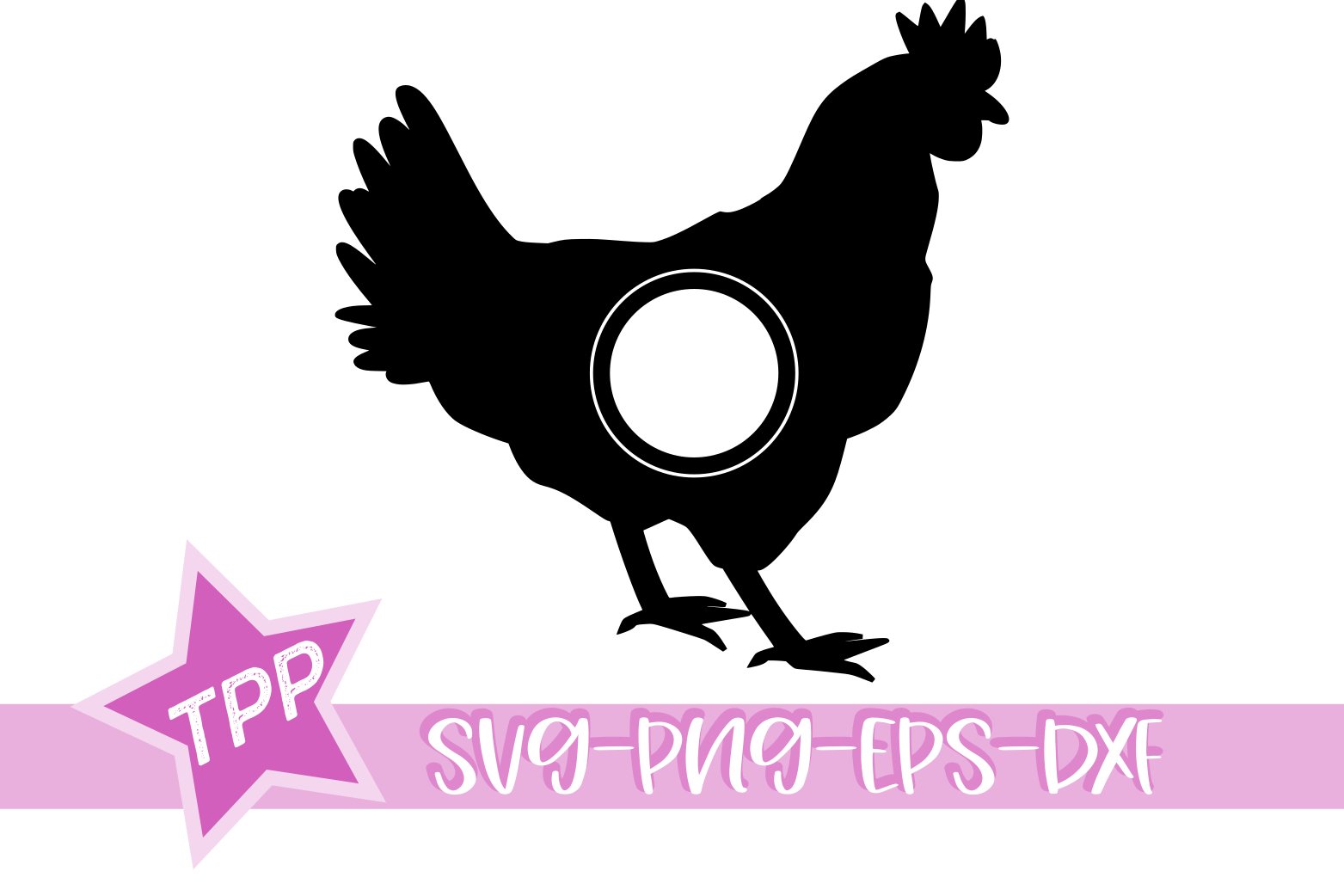 Chicken Monogram svg | Chicken mono cutting file png eps dxf (710072 ...