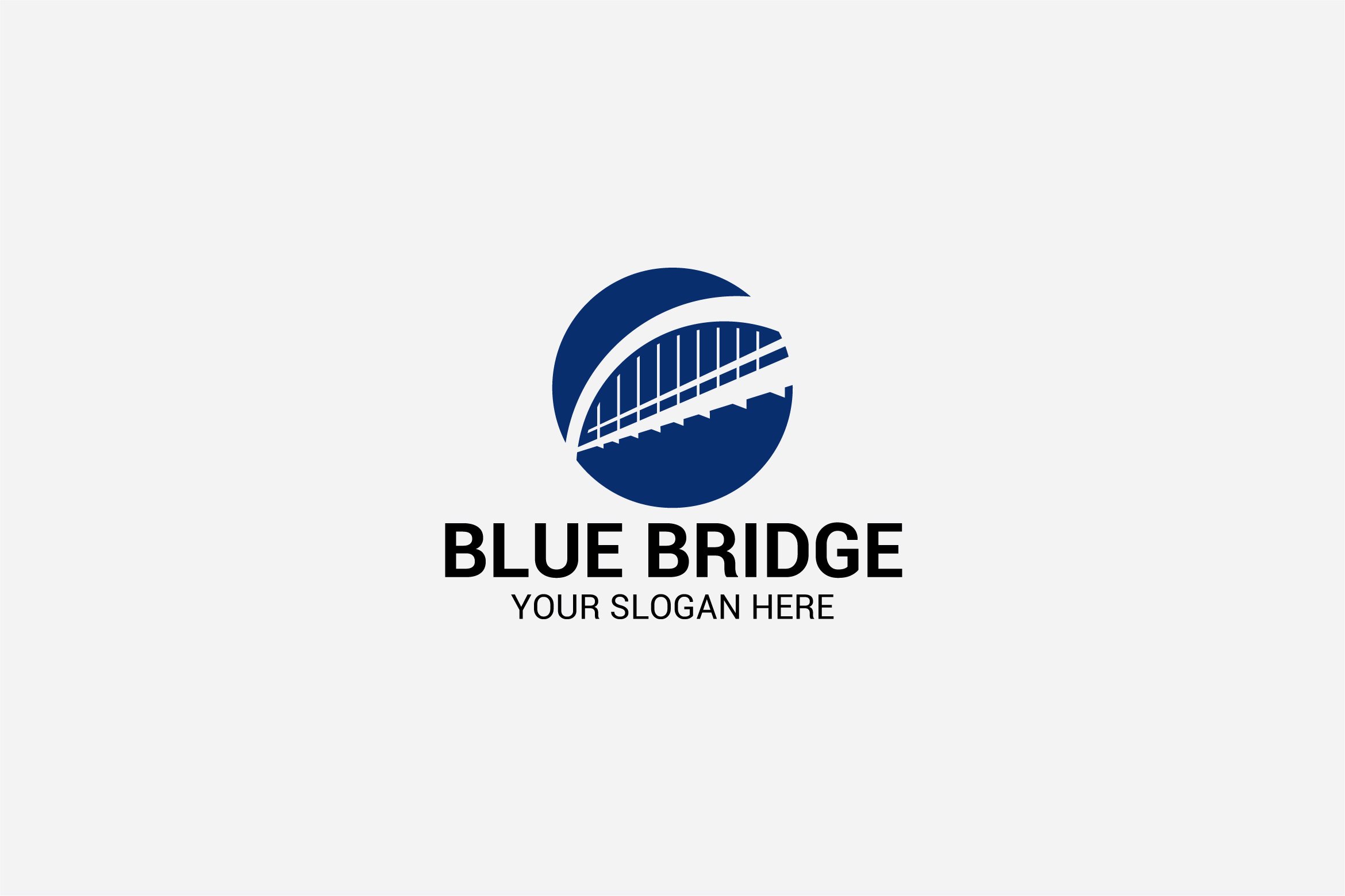 blue bridge logo (420530) | Logos | Design Bundles