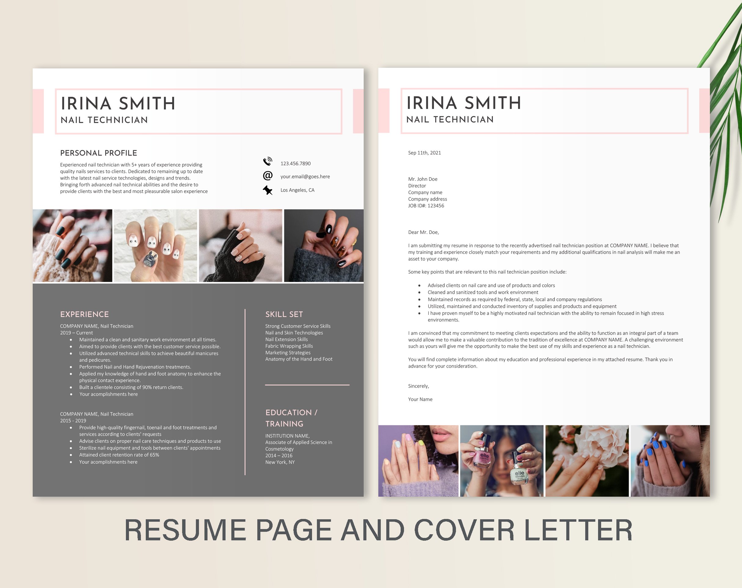 Nail Technician Resume Nail Technician Resume Template (1964772)