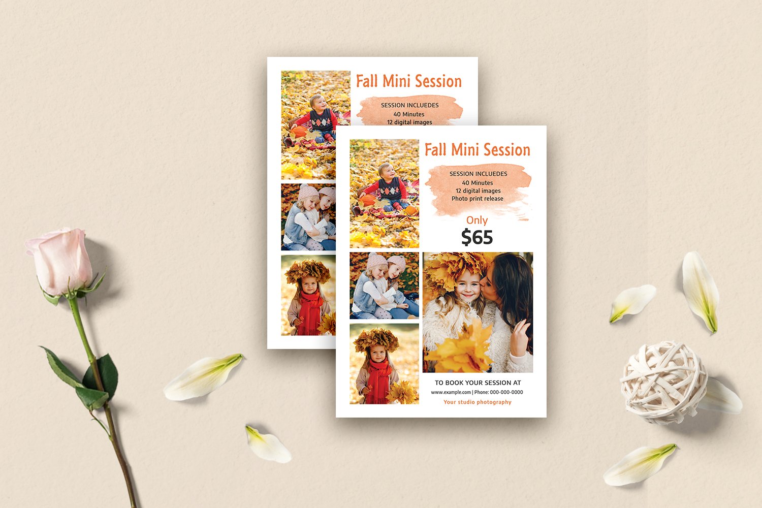 Fall / Autumn mini session Template (2269840) | Flyers | Design Bundles