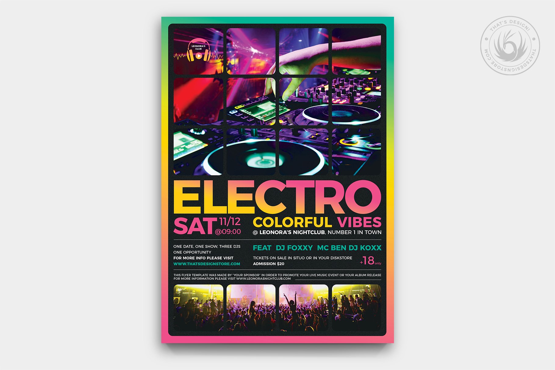 Electro Flyer psd Template Design