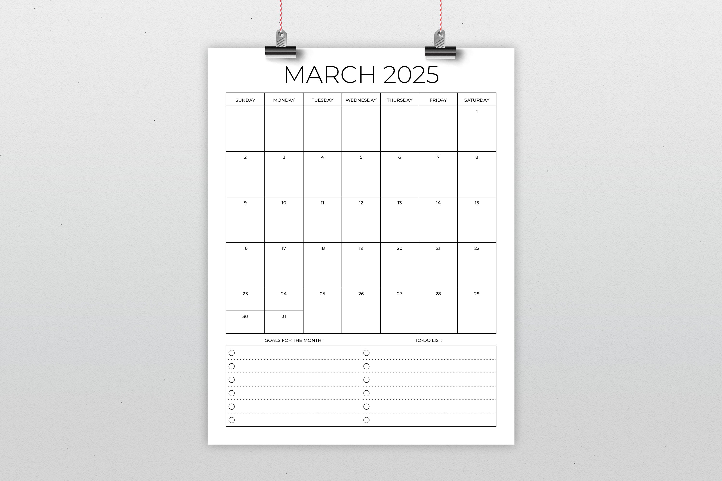 Printable 5x8 Monthly Calendar Free Blank Monthly Calendar Template