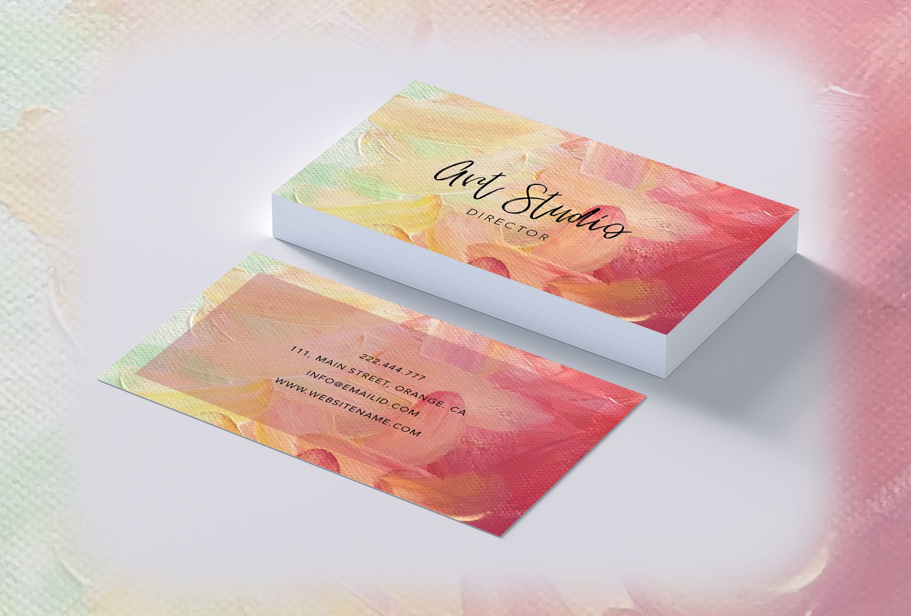 Art Brush effects beautiful business card (59230) | Business Cards ...