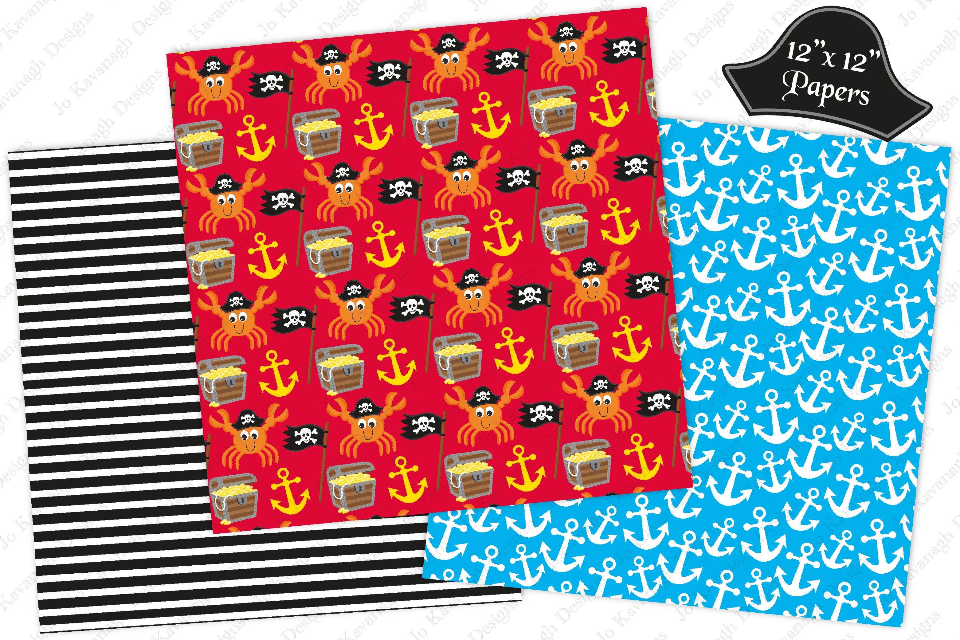 Pirate digital papers, Pirate ship, Pirate patterns, Pirates (85389 ...
