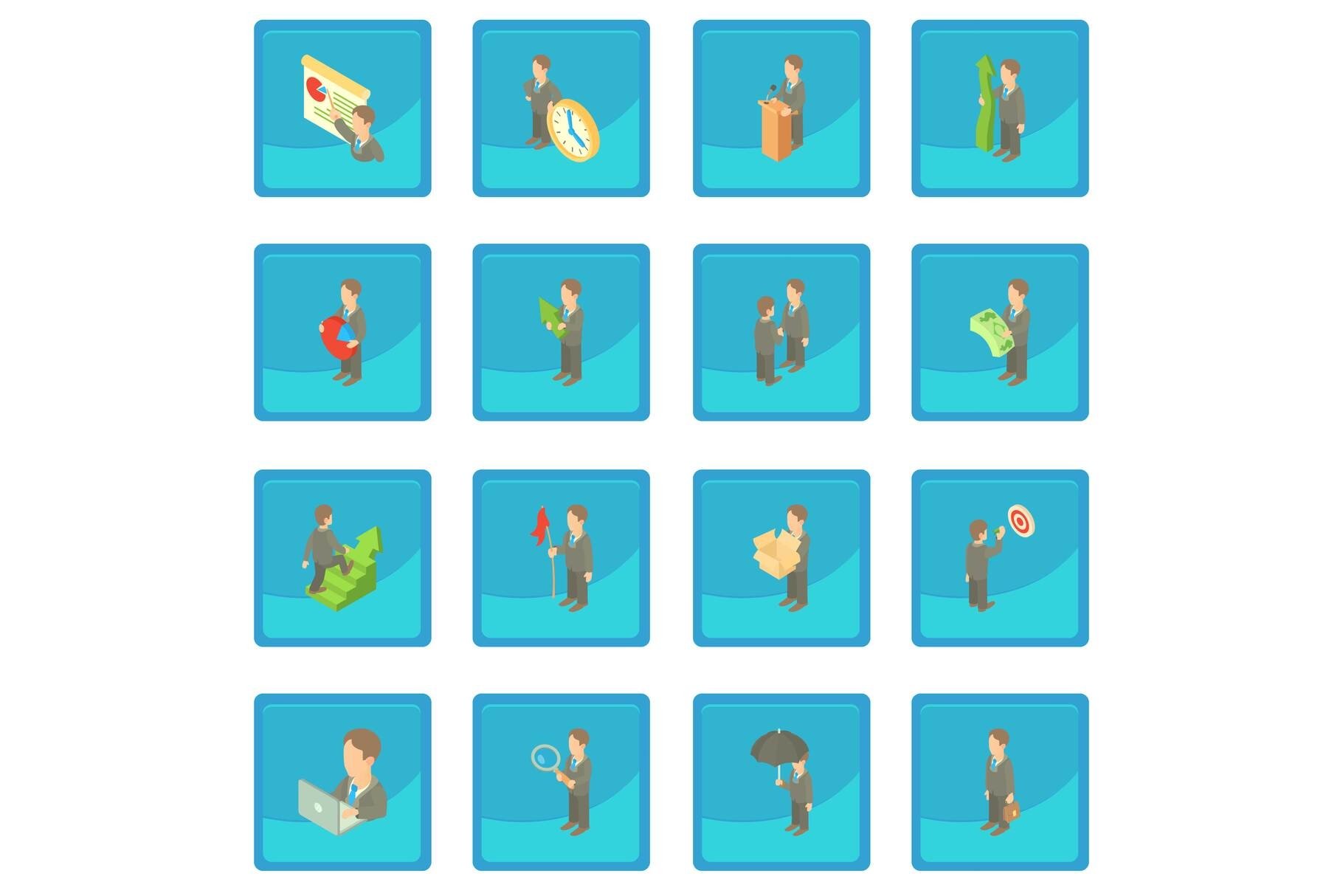 Business icon blue app (311151) | Icons | Design Bundles