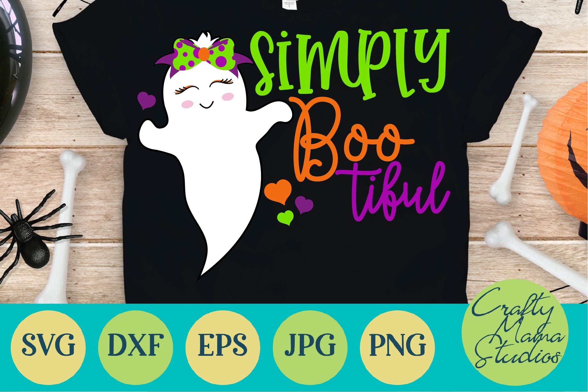 Ghost Svg, Simply Bootiful Svg, Halloween Girl Ghost Svg (728353) | Cut ...
