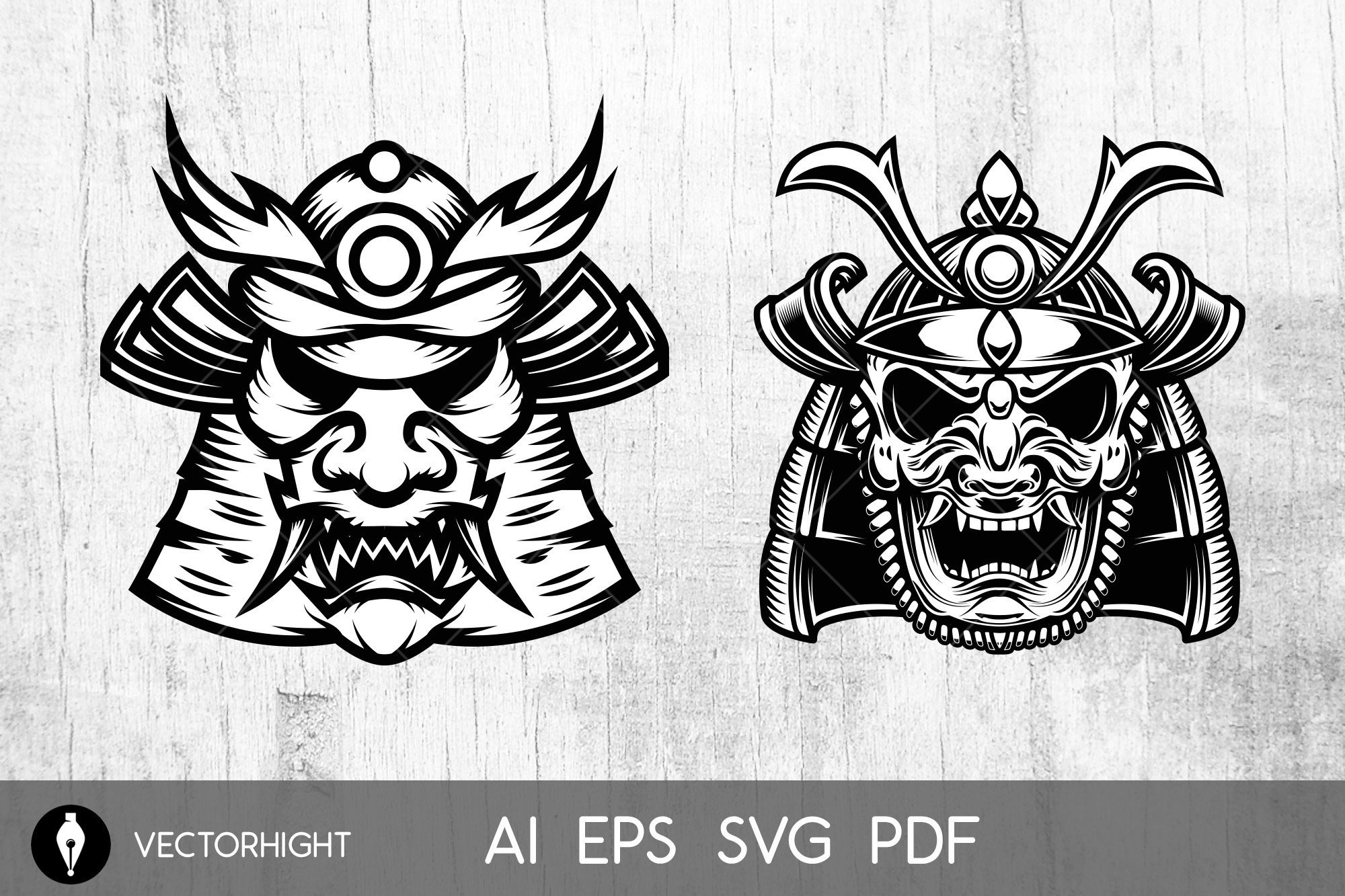 Samurai Helmet Vector