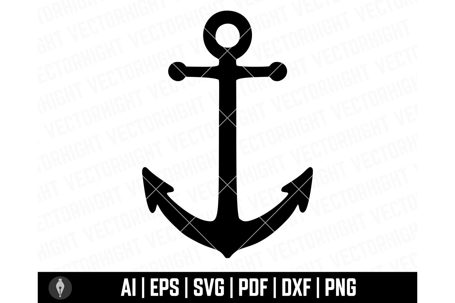 Infinity Anchor Svg Dxf Digital Download Files For Silhouette