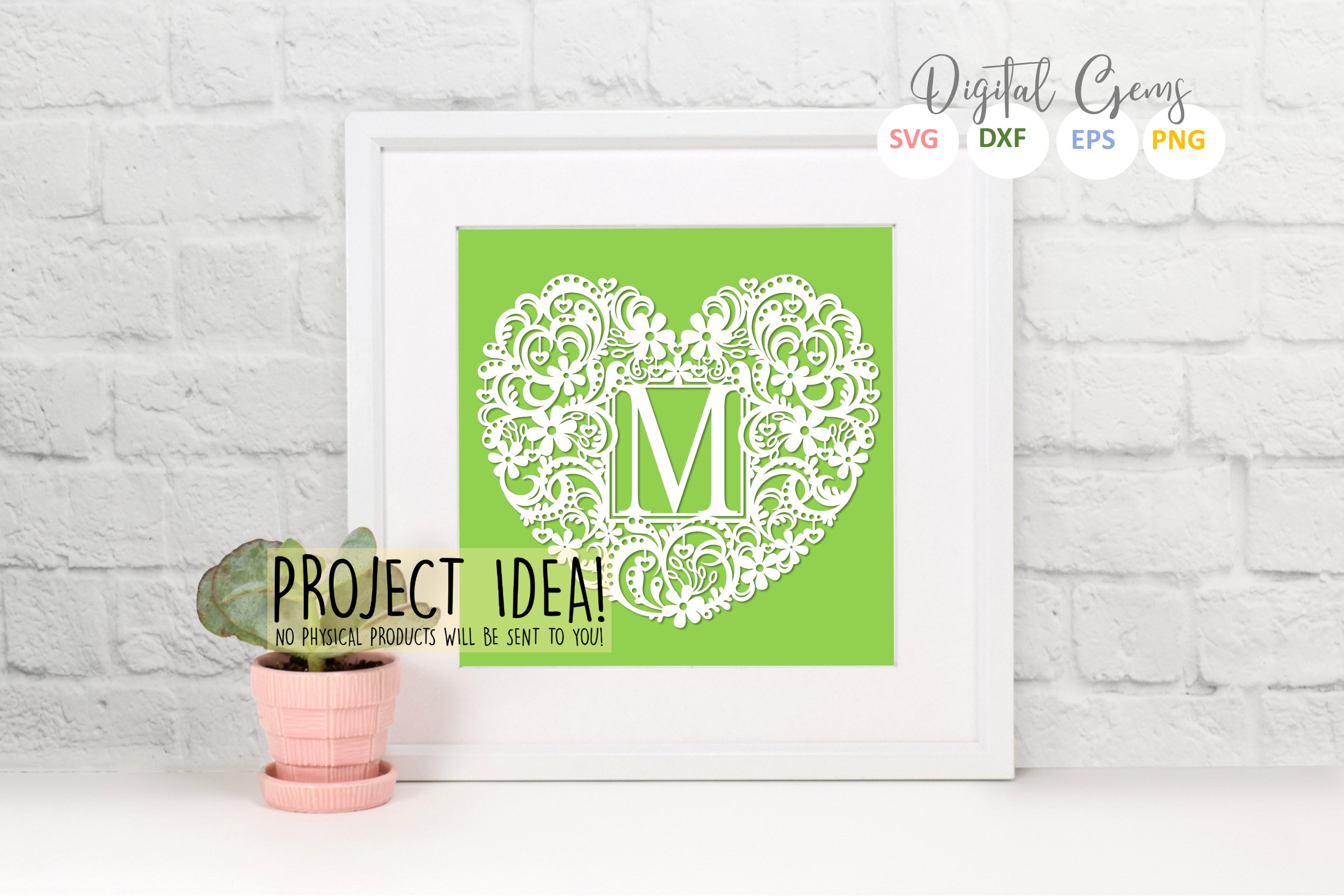 Letter M paper cut design. SVG / DXF / EPS / PNG files (228815) | SVGs ...