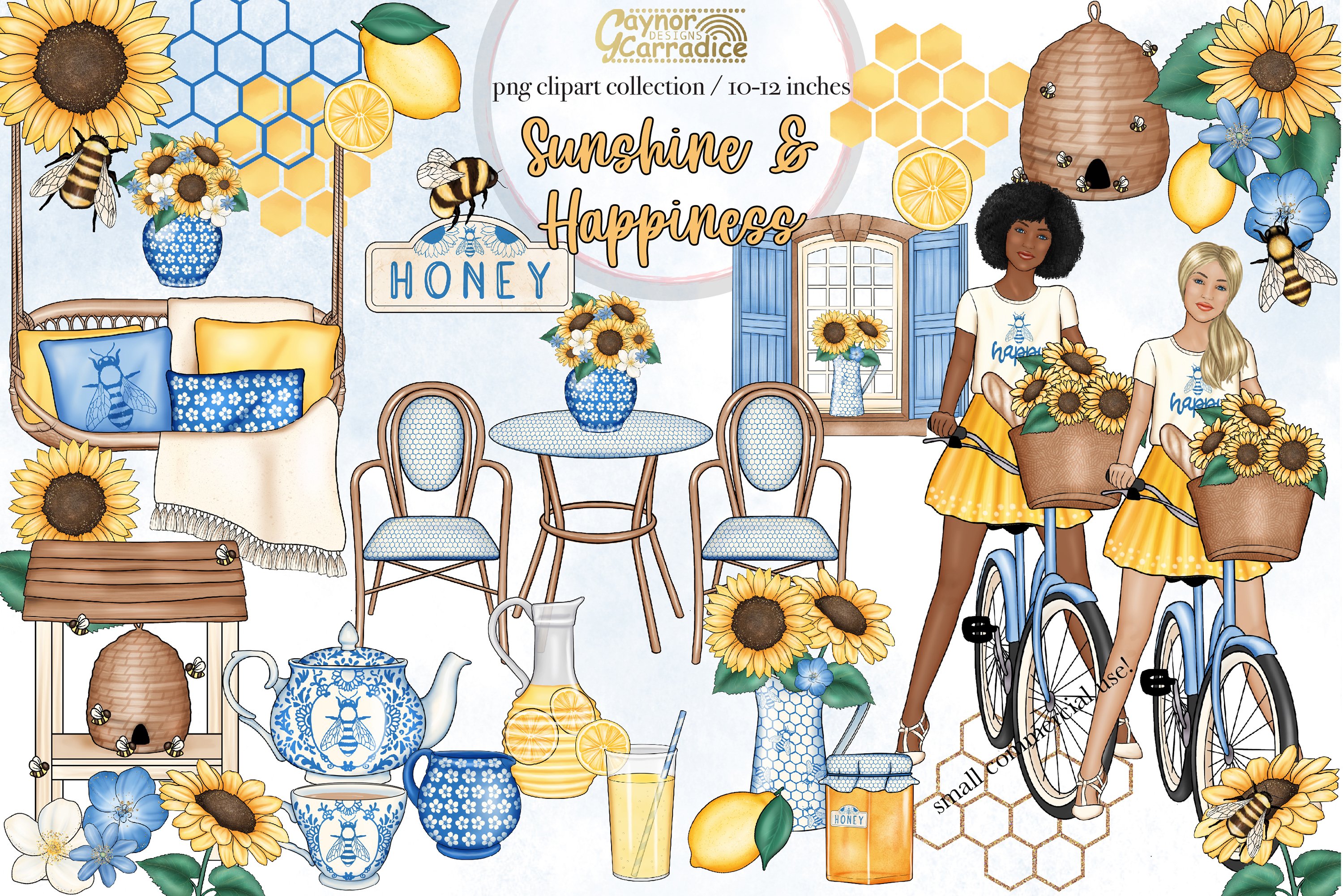 Happy Sunflower Clipart