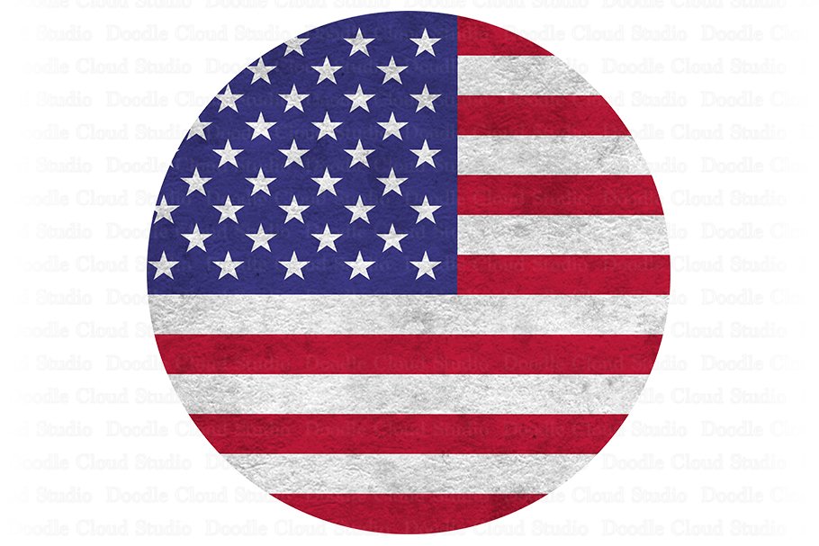 USA American Flag Circle PNG, 4th of July PNG, Memorial Day. (557129 ...